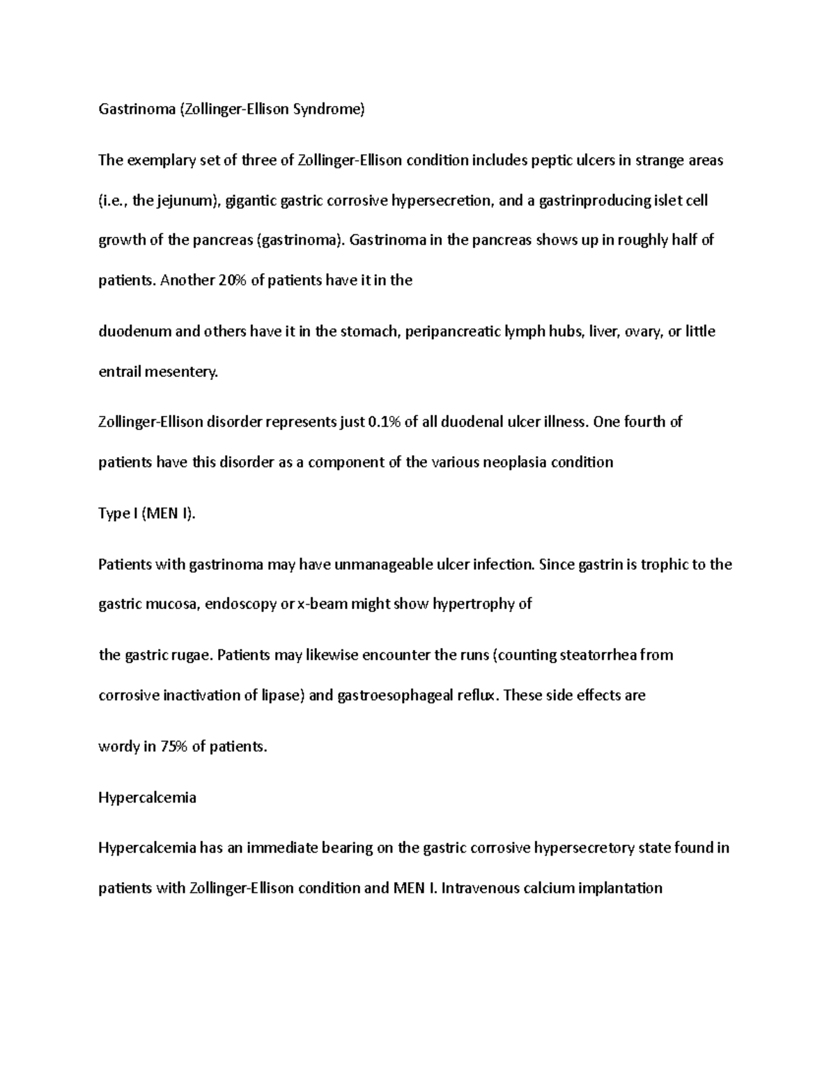 12 -Gastrinoma - Peptic ulcer disease represents a serious medical ...