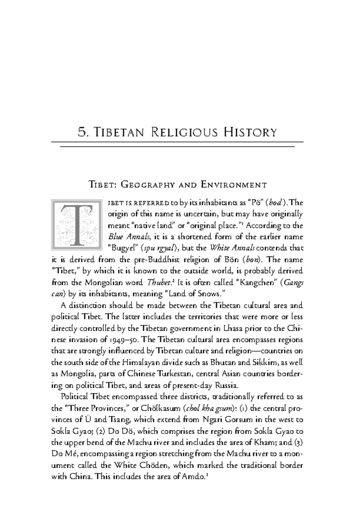 Powers selections Tibetan Buddhism - 5. Tibetan Religious History Tibet ...