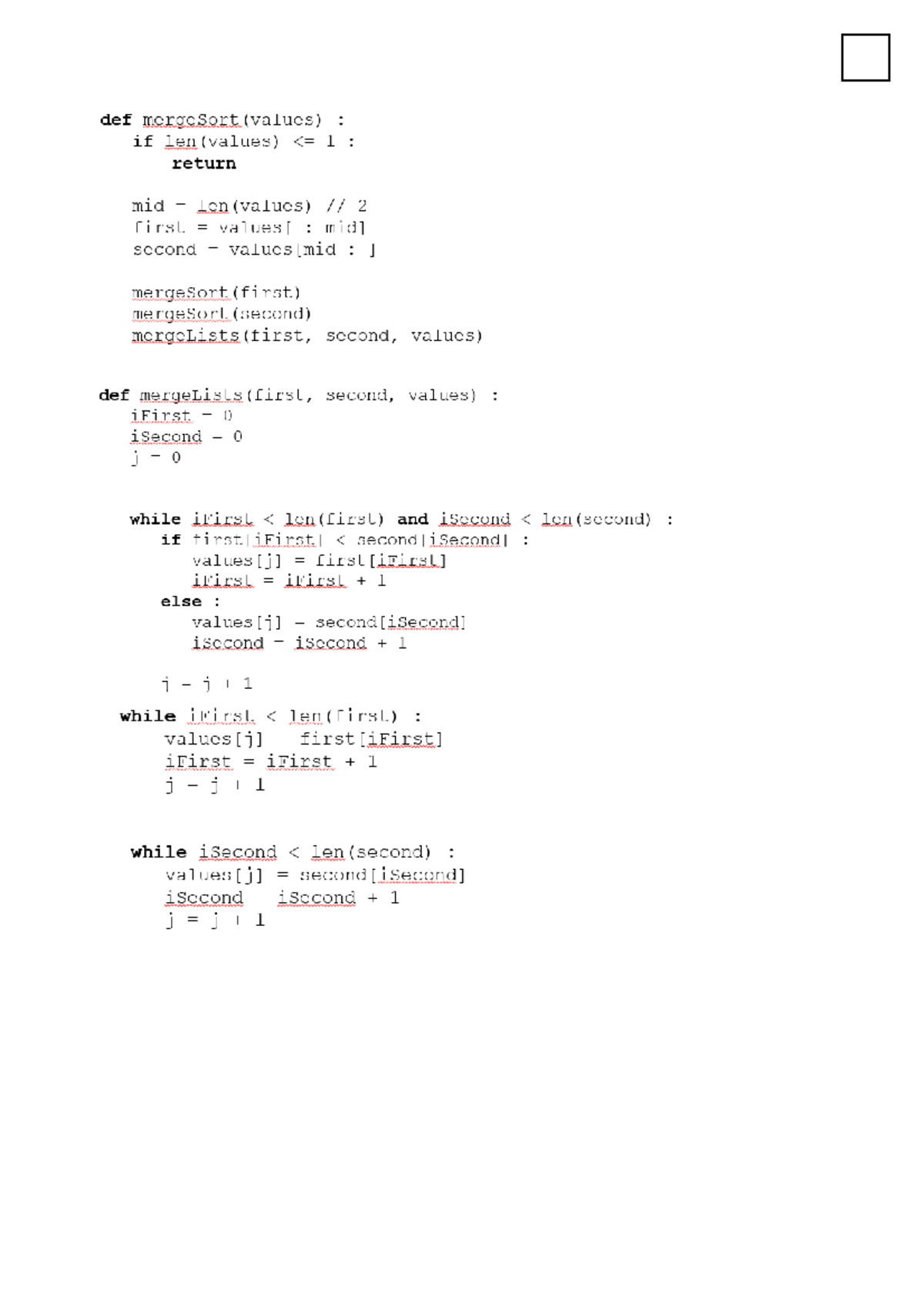 Python samenvattingen bvp - Beginselen van programmeren - Quicksort ...