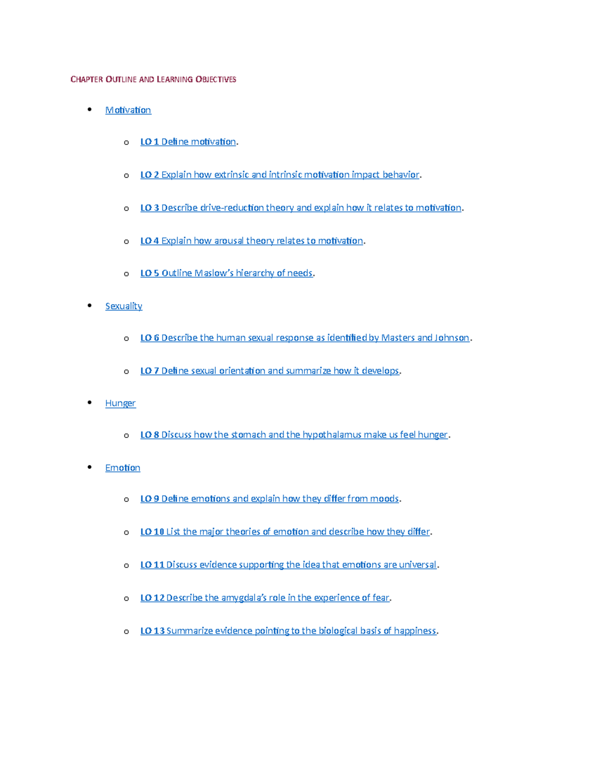 Chapter 9 intro - notes - CHAPTER OUTLINE AND LEARNING OBJECTIVES ...