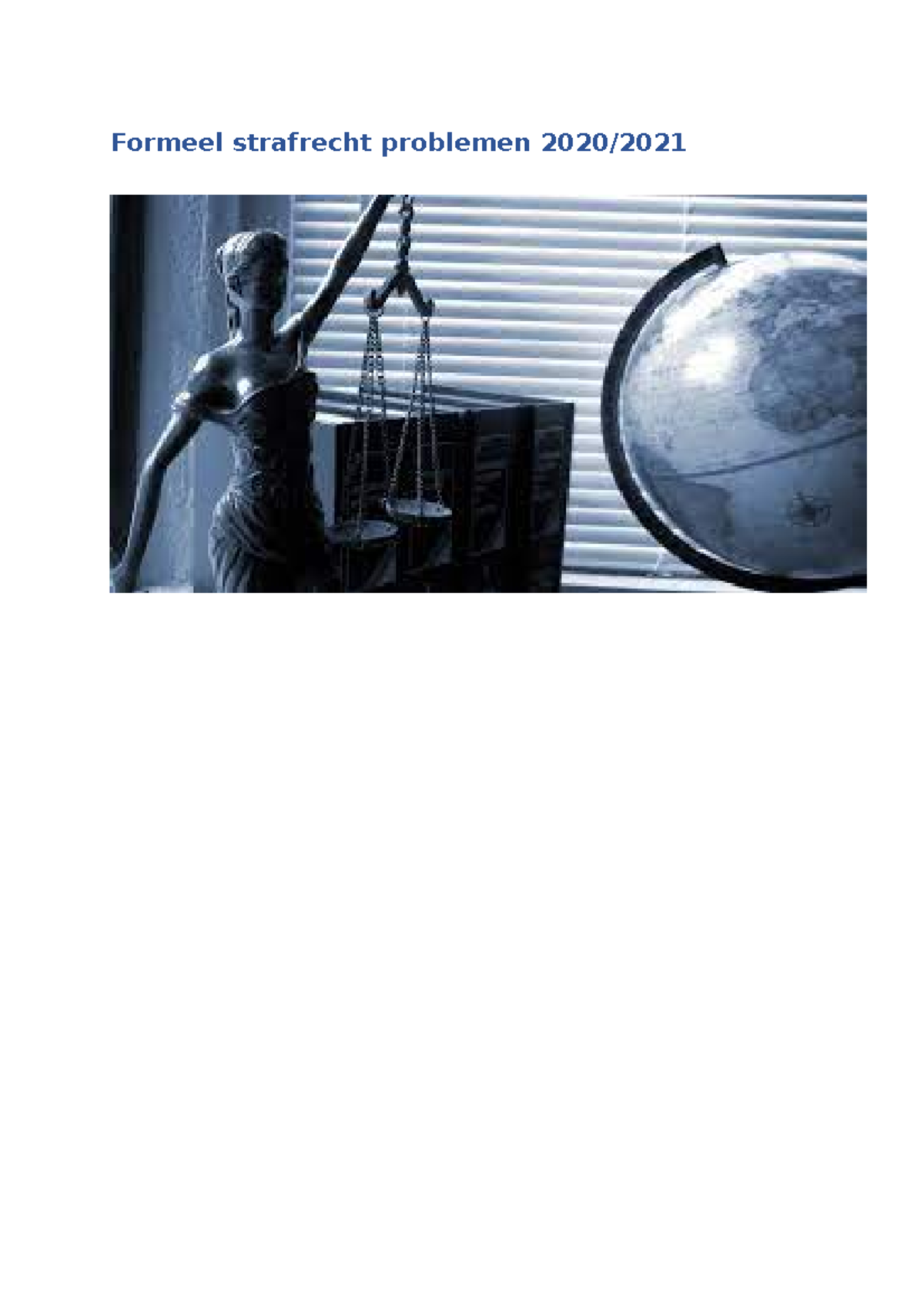 Formeel Strafrecht - Wanneer is een dagvaarding nietig en mag nog ...