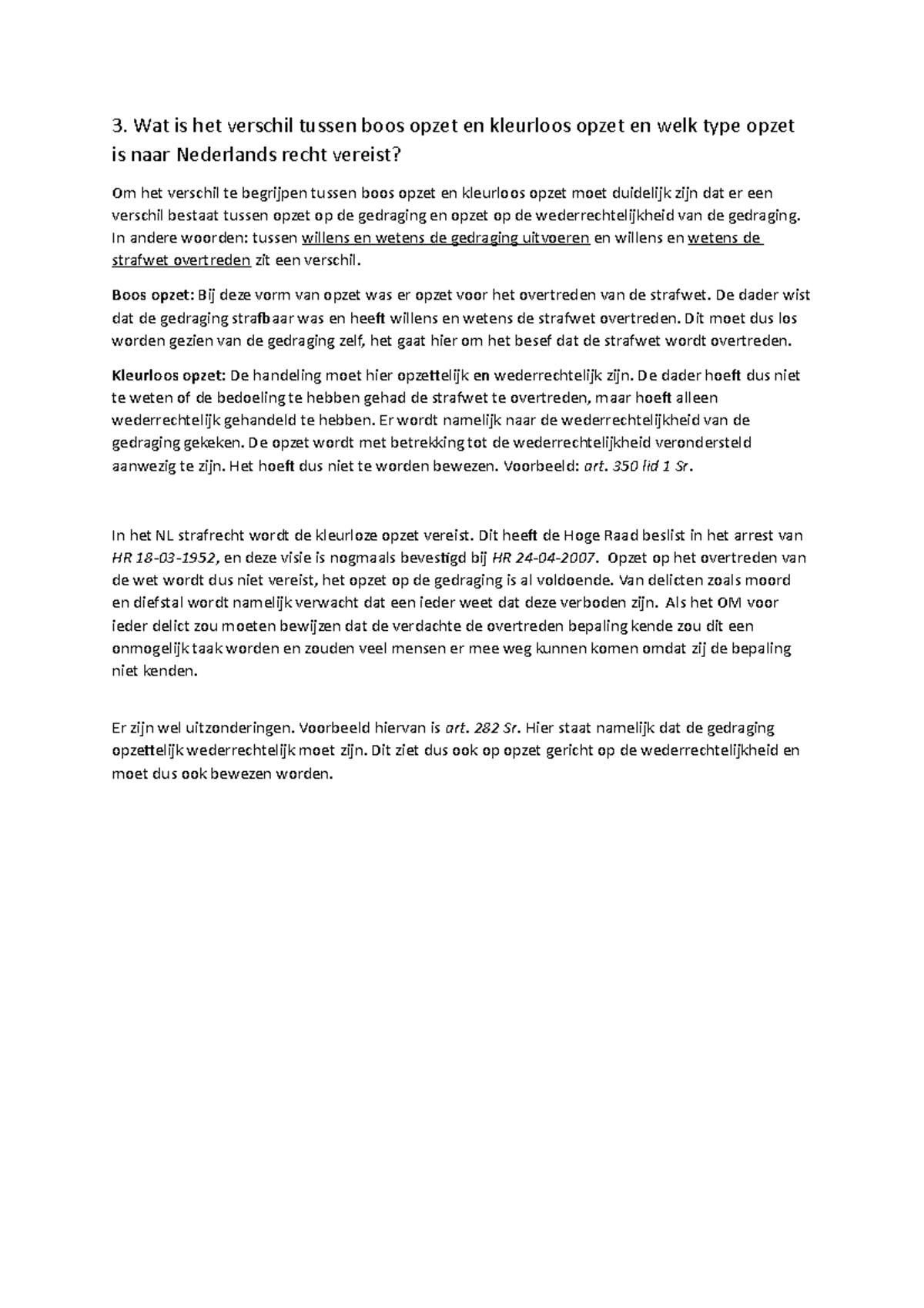 Opzet en gradaties - Voorbereidingsvragen - 3. Wat is het verschil ...