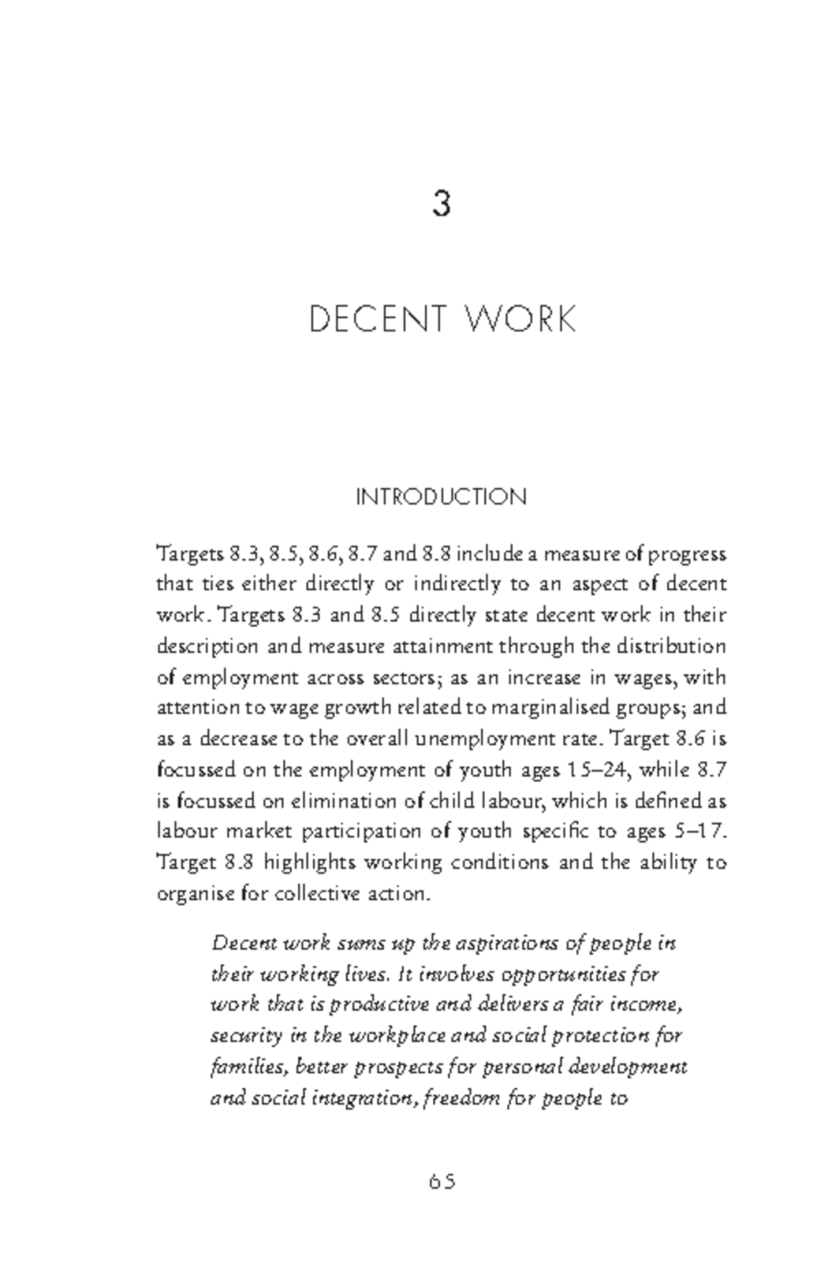 Decent Work-1 - Practice material - 65 3 DeCeNt WoRk iNtRoDUCtioN ...