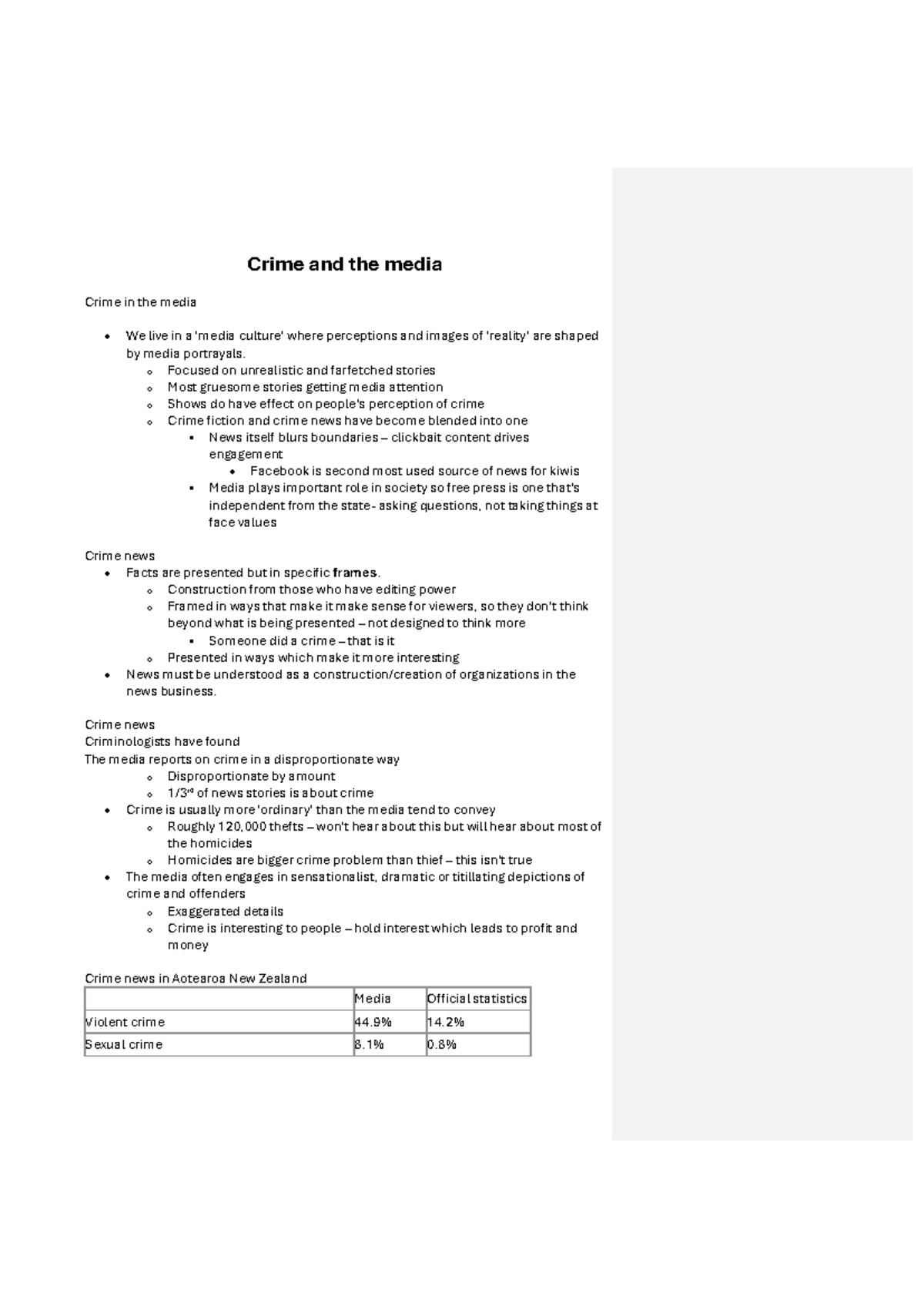 Crime and the media - Crime and the media Crime in the media • We live ...