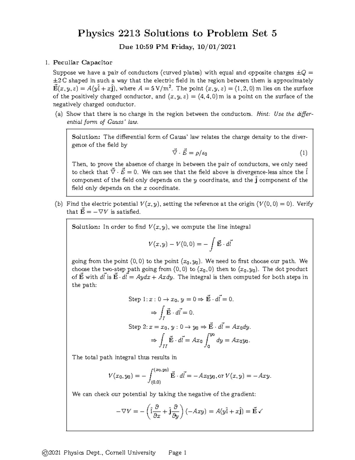 PS05 F21 solns - Weekly problem sets that are meant to make students ...