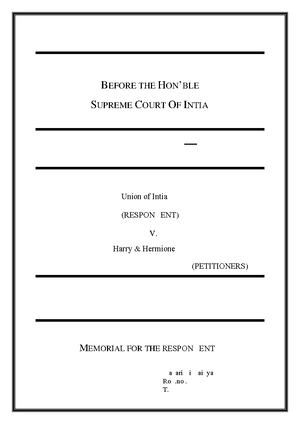 Practical training 1 - Practical I Practical I NARI GURSAHANI LAW ...