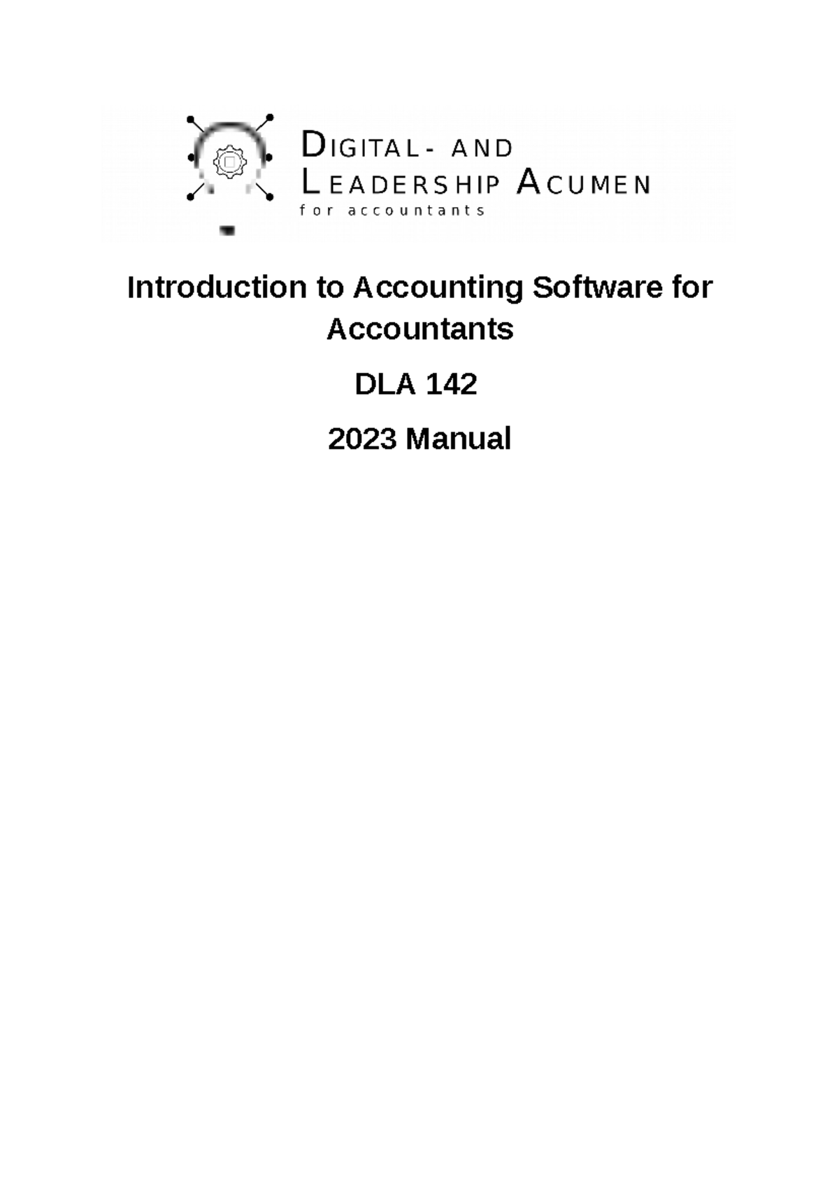 Lesson 1 - Practical 1 - Introduction to Accounting Software for ...