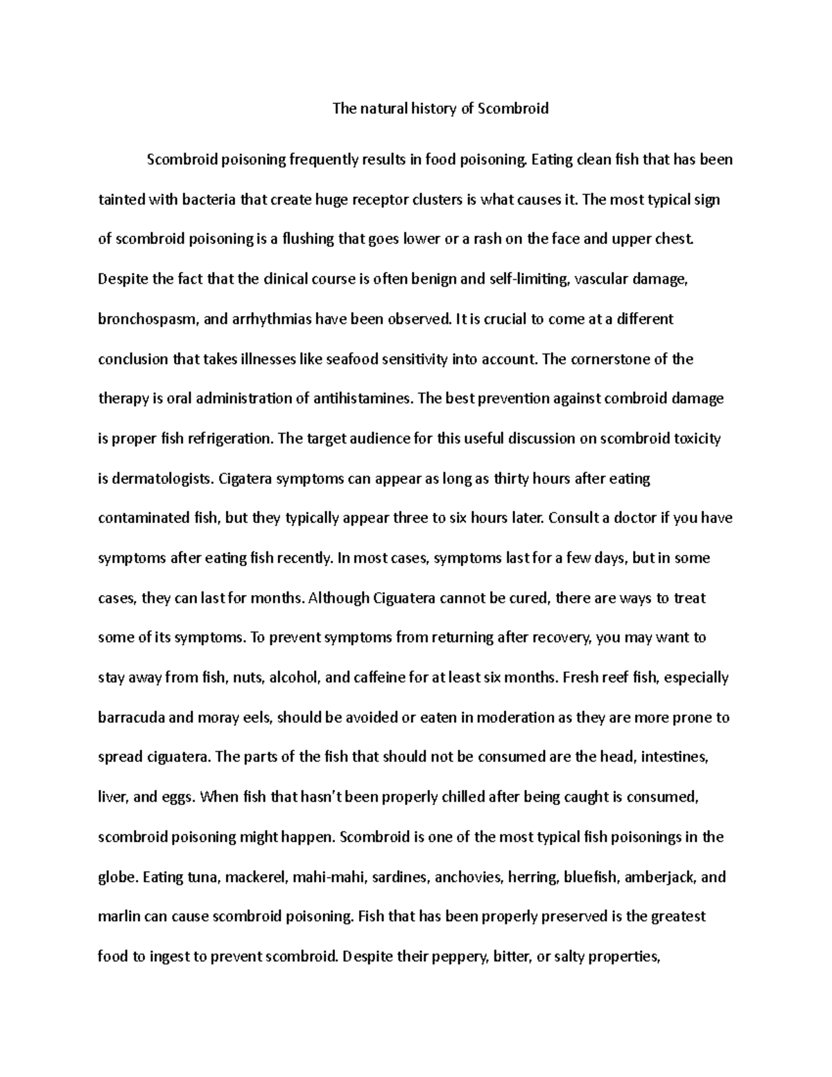 The natural history of Scombroid (part 2) - The natural history of ...