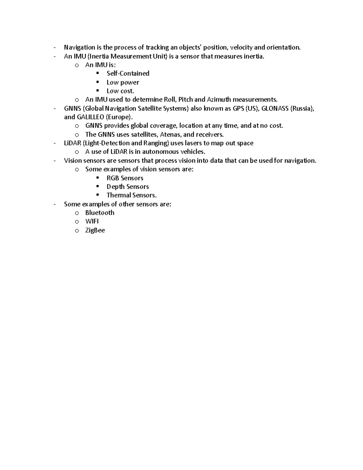 Ecor1055 L5 Assigment Lecture Notes For An Assignment Navigation Is The Process Of Tracking