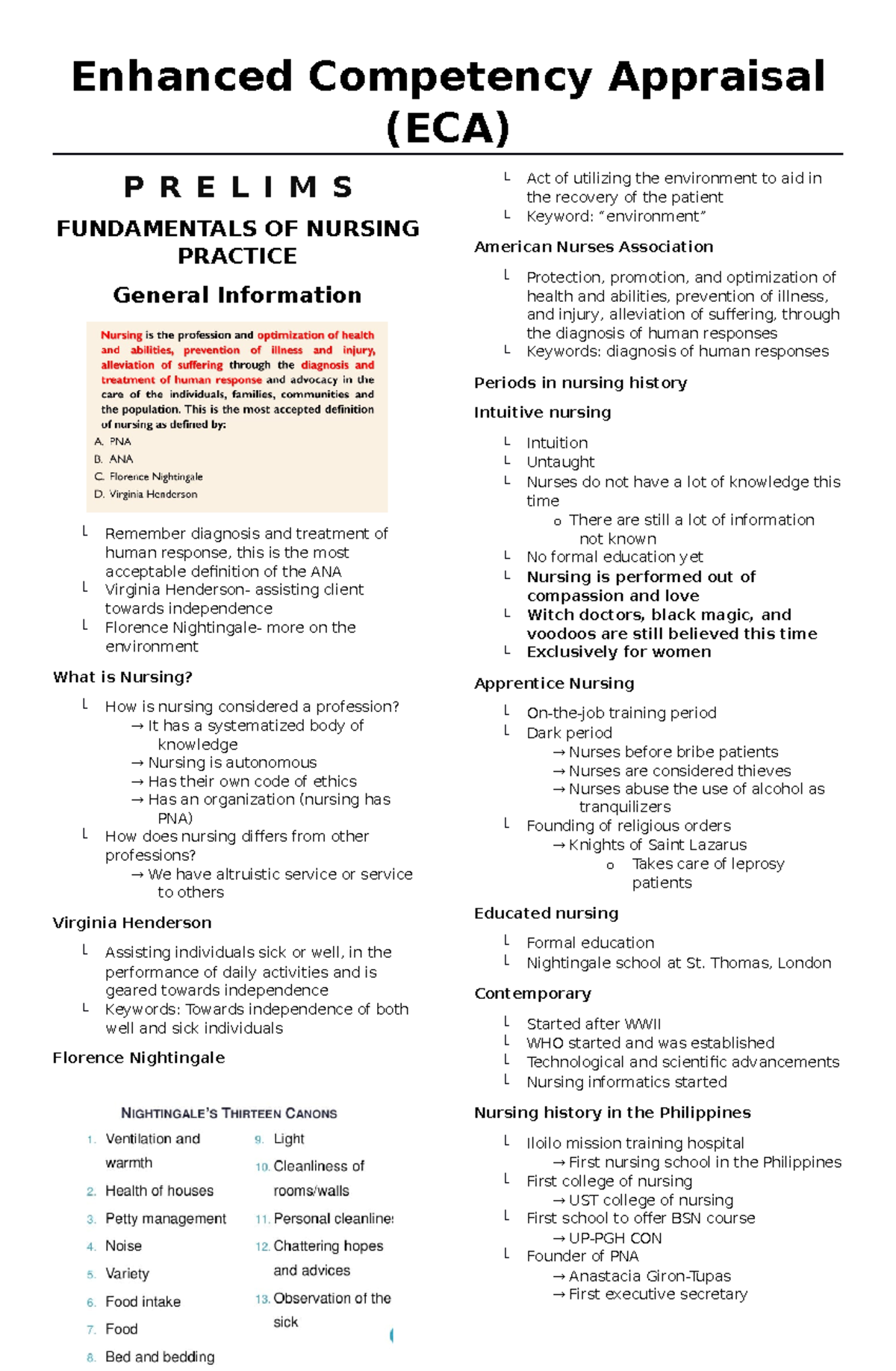 Enhanced Competency Appraisal - Enhanced Competency Appraisal (ECA) P R ...