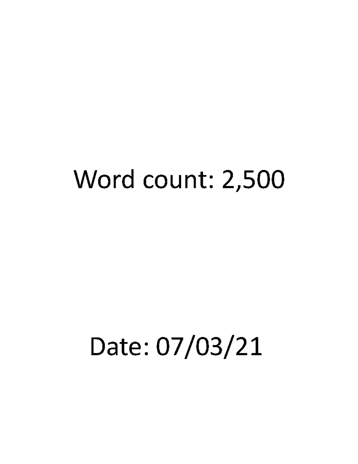 Marketing comms - lectyre notes - Word count: 2, Date: 07/03/ Contents ...