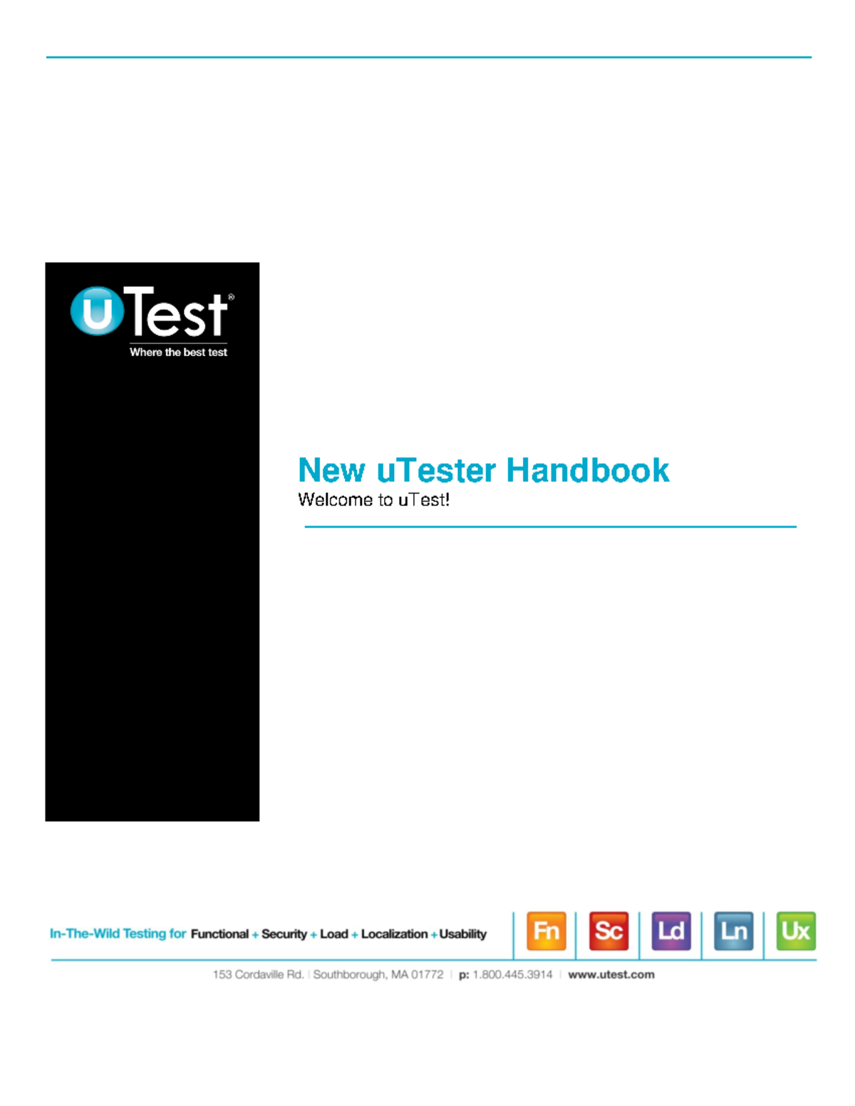 New u Tester Handbook-Testertudo team - Welcome to uTest! Table of ...