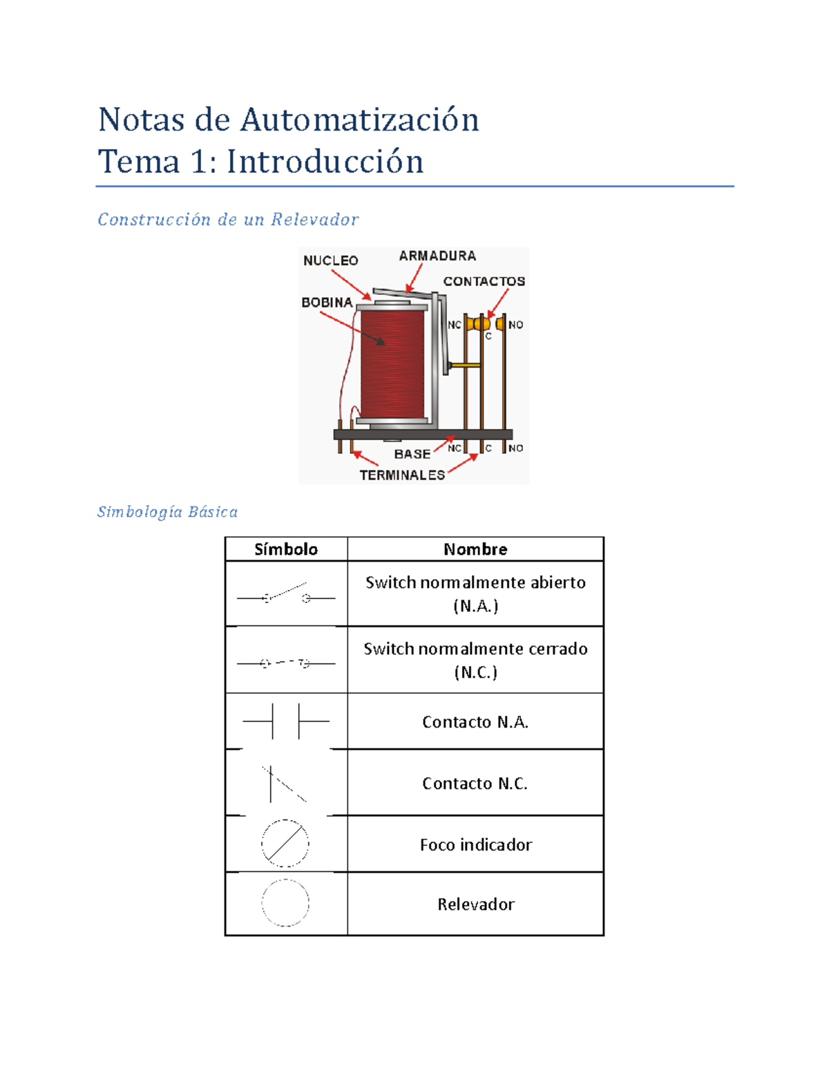 Notas de Automatización 7 - ver 30 ago 2022 - Notas de Automatizacion Tema 1: Introduccion - Studocu