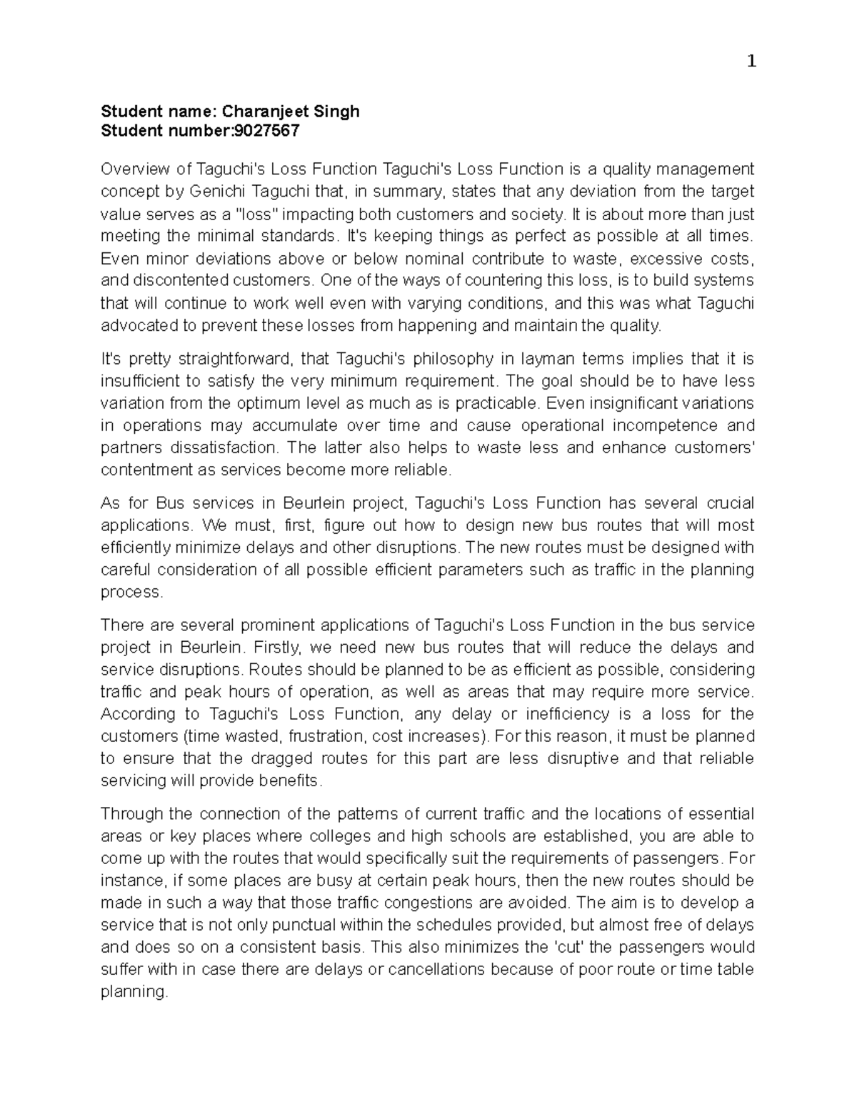 Thug Life - Diljit Dosanjh - 1 Student name: Charanjeet Singh Student ...