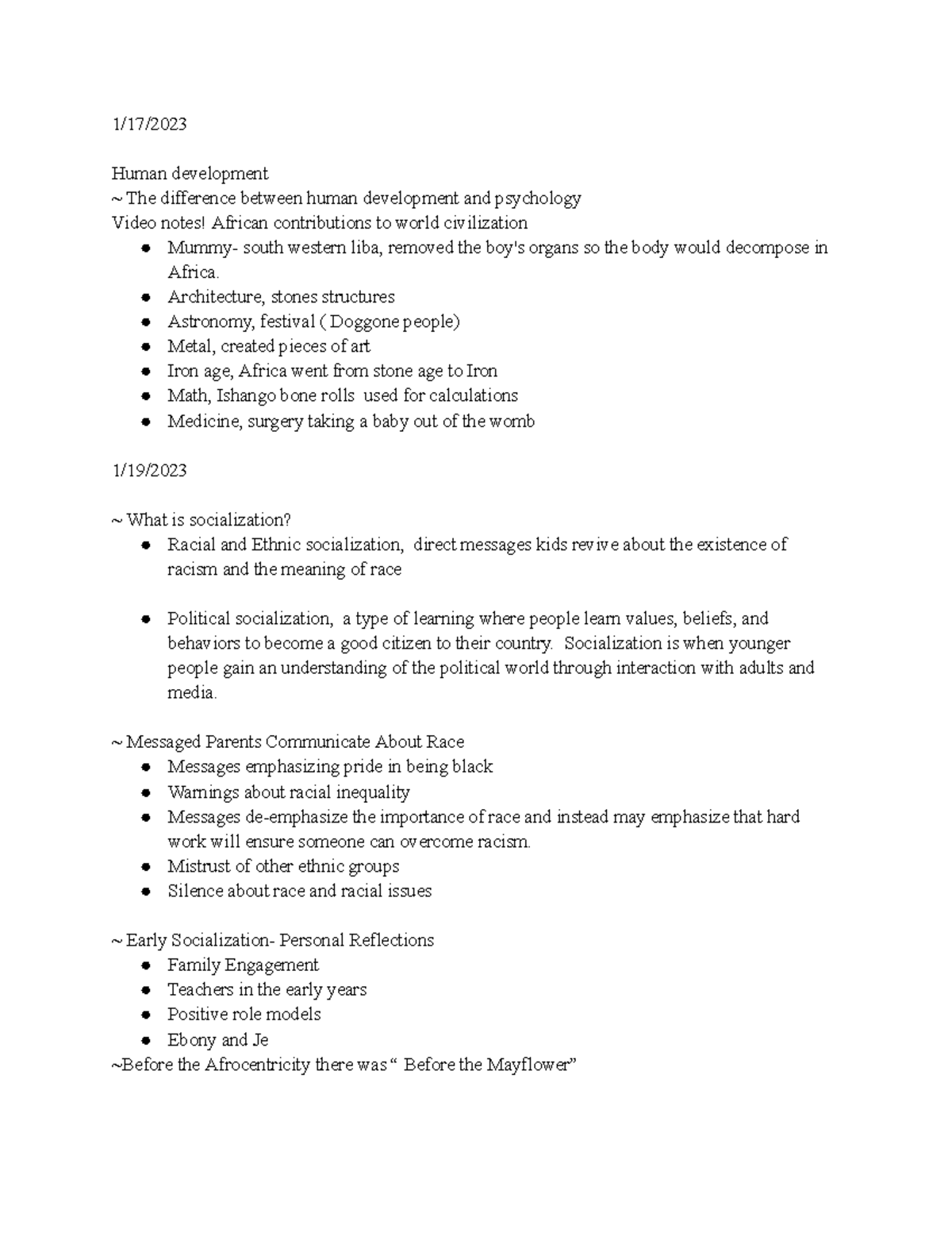 Human Development Notes - 1/17/ Human development ~ The difference ...