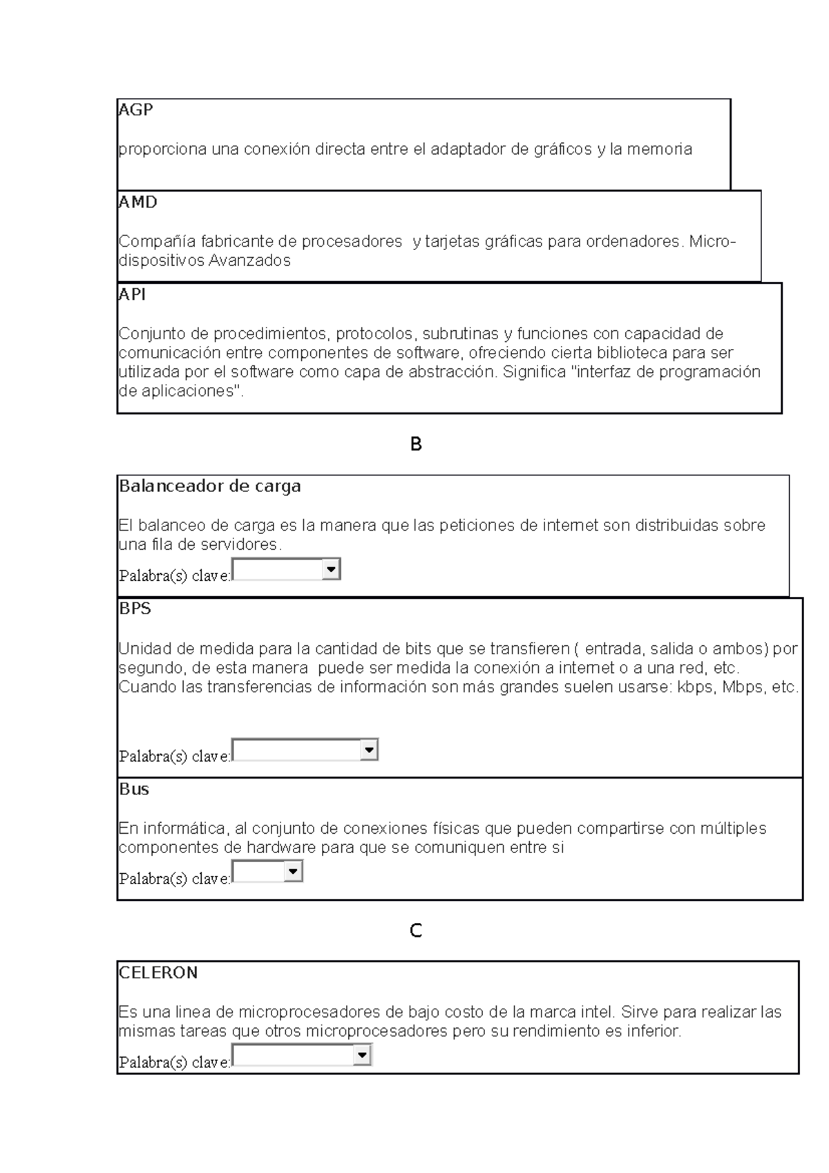 Siglas de informatica - AGP proporciona una conexión directa entre el ...