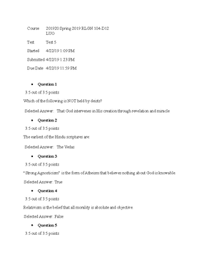 Quiz Truth and Tolerance RLGN104 Christian Life and Biblical Worldview ...