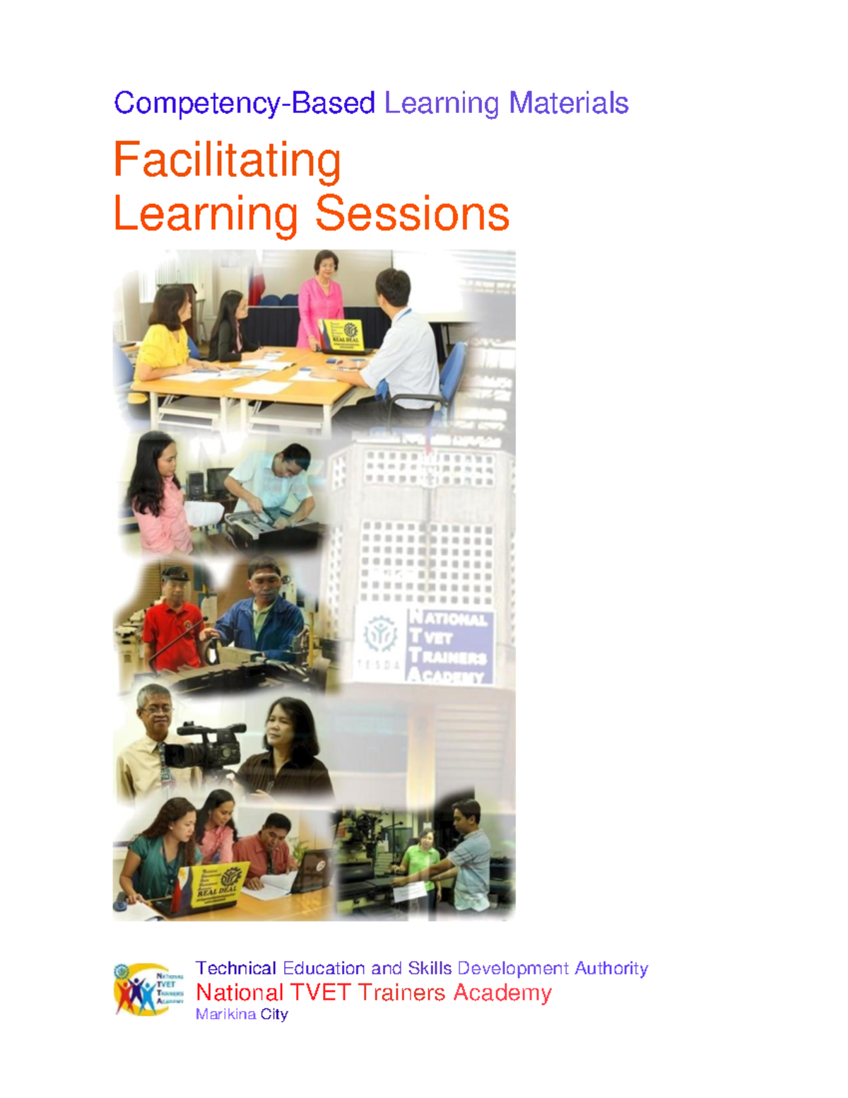 Facilitate Learning Sessions-Reference - Competency-Based Learning ...