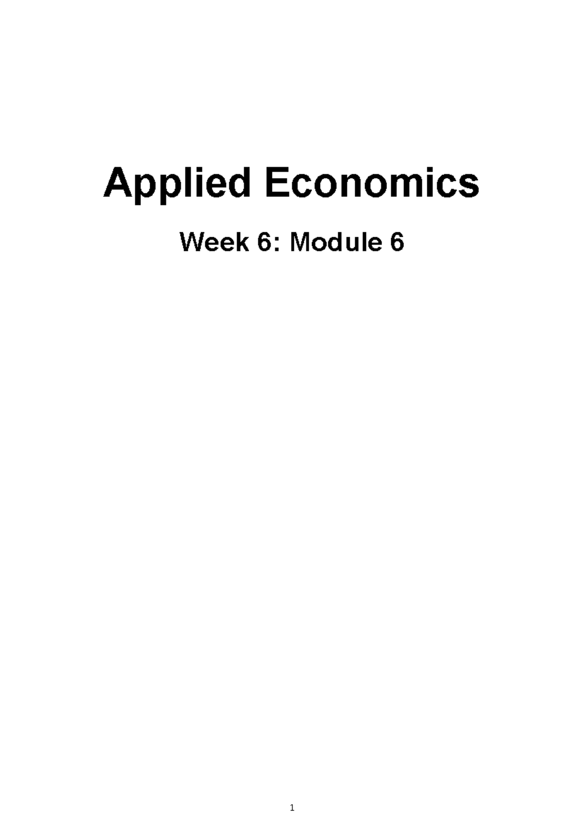 ECON Qtr 1 MOD 6 - LESSON FROM SHS CTTO - Applied Economics Week 6 ...