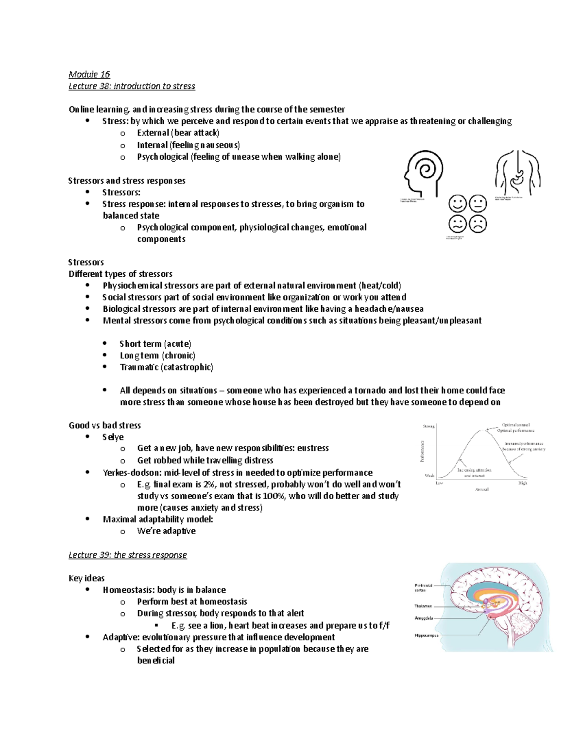 Module 16 - health and stress - Module 16 Lecture 38: introduction to ...