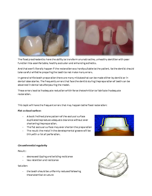 DMF Test 4 - Test 4 summary protho - DENTAL MATERIALS Types of ...