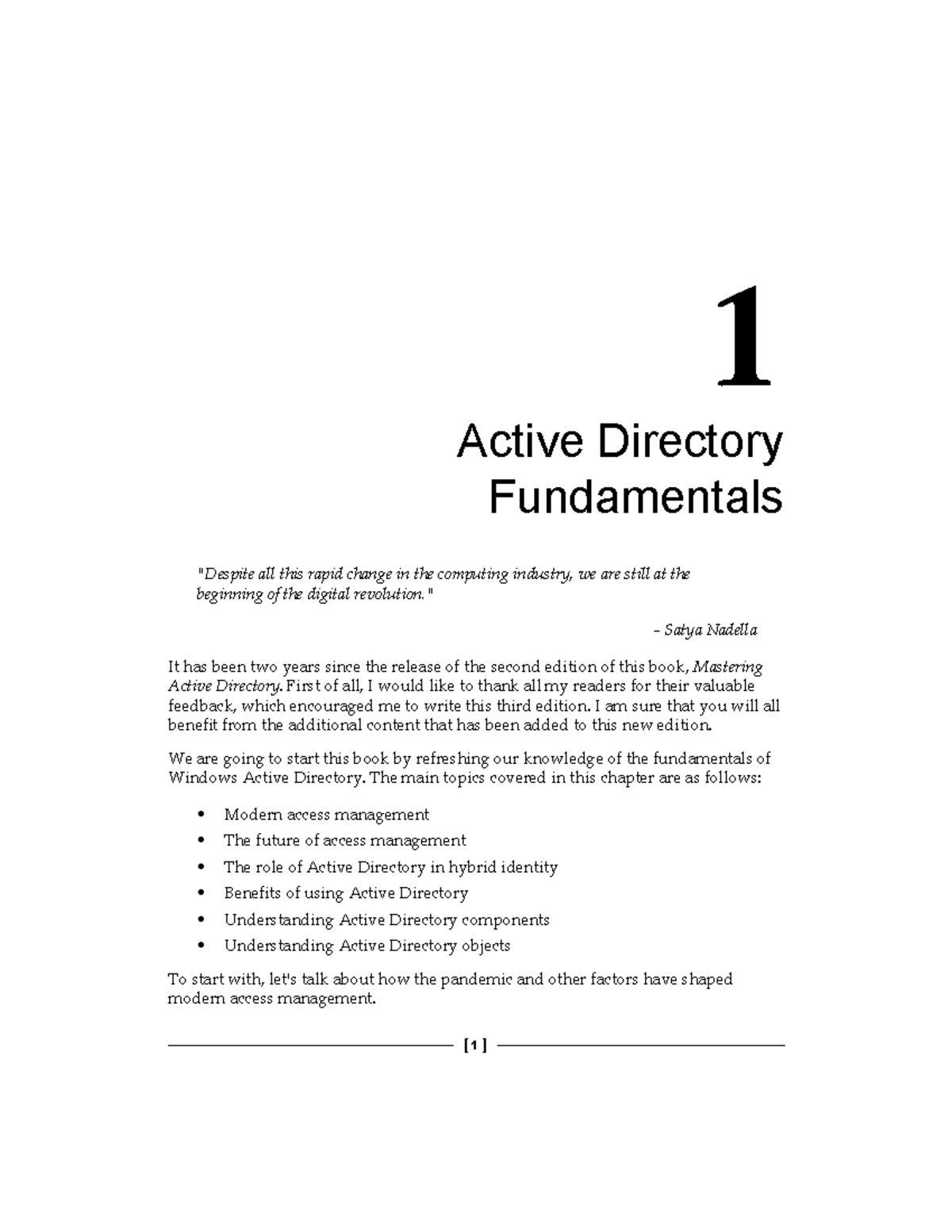Active Directory Fundamentals - 1 Active Directory Fundamentals ...