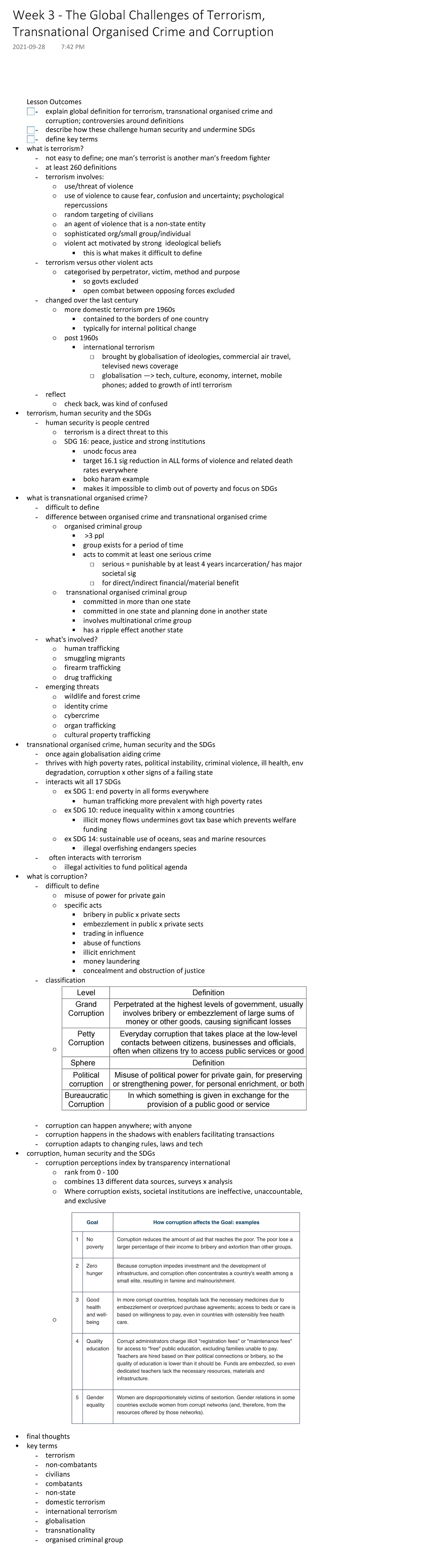 Week 3 - The Global Challenges of Terrorism, Transnational Organised ...