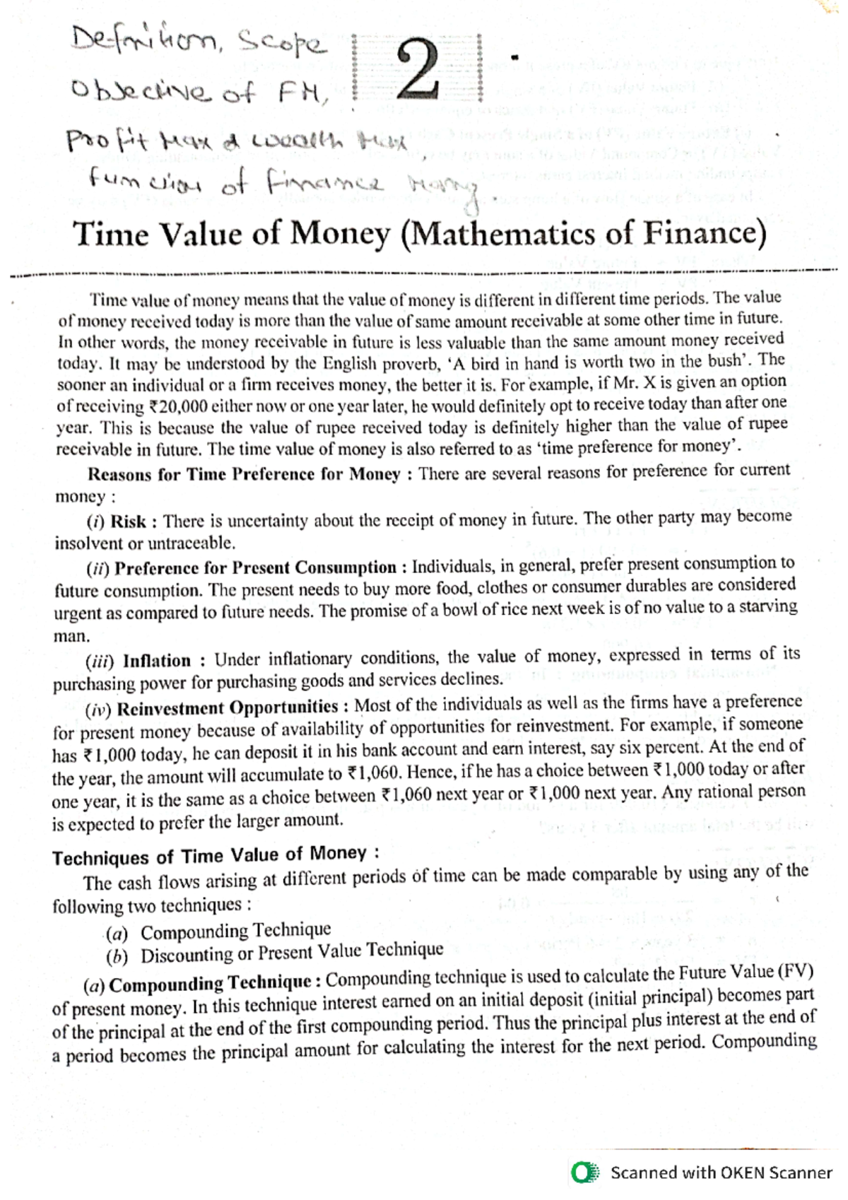 Time Value of Money - Financial Management - Studocu