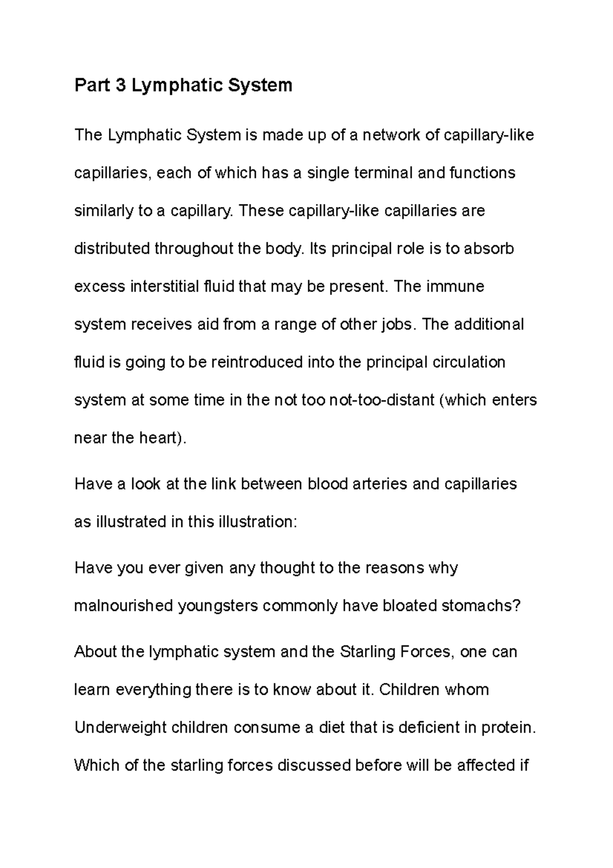 Part 3 Lymphatic System - Part 3 Lymphatic System The Lymphatic System ...