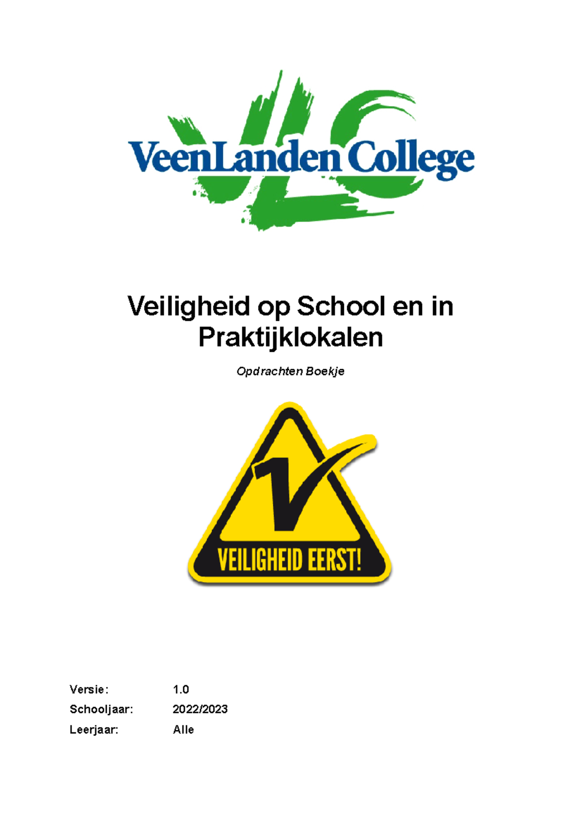 Veiligheid op school - Opdrachten v1.0 - Veiligheid op School en in ...