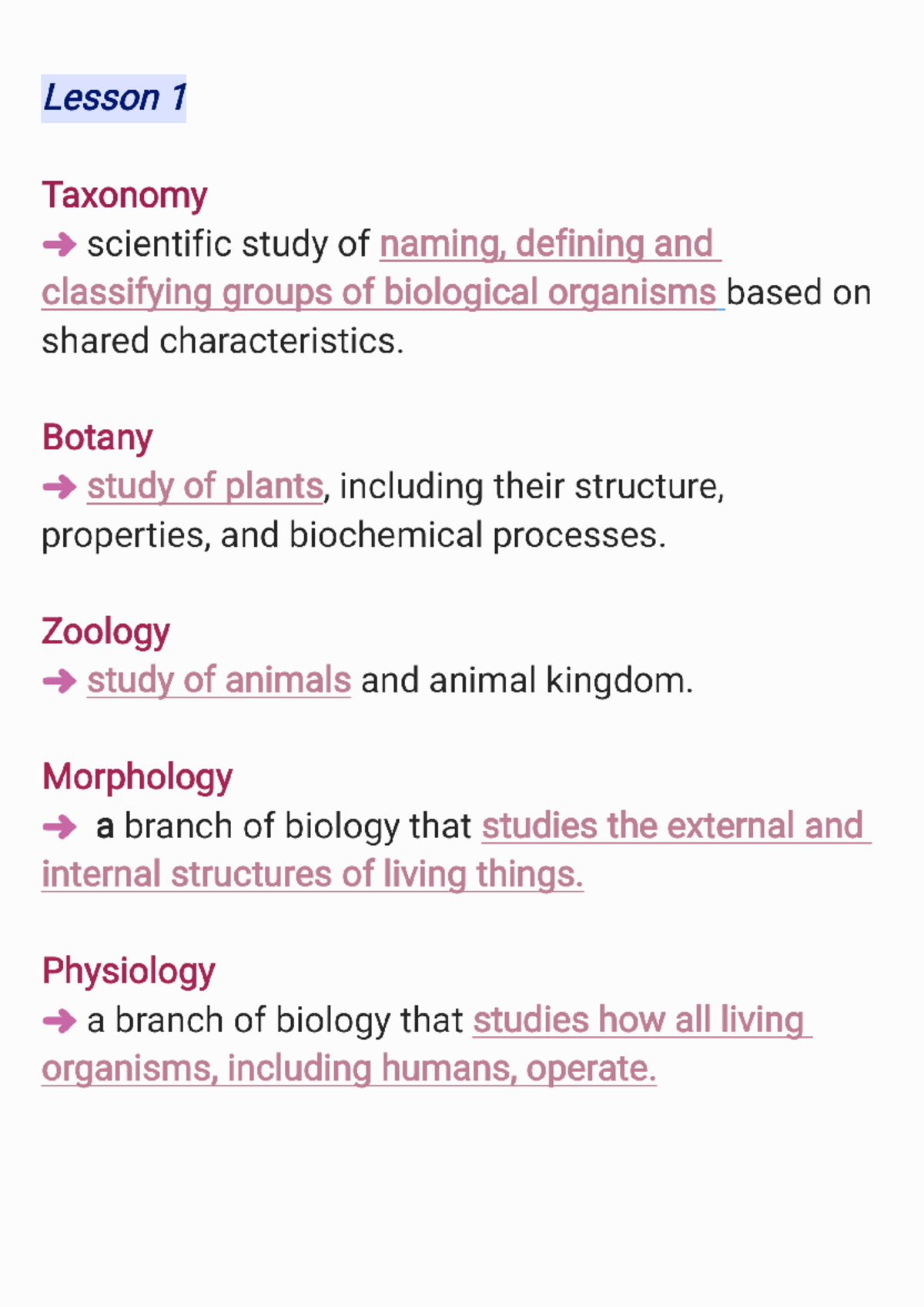 GENBIO REVIEWER_240921_135027. - Lesson 1 Taxonomy scientific study of ...