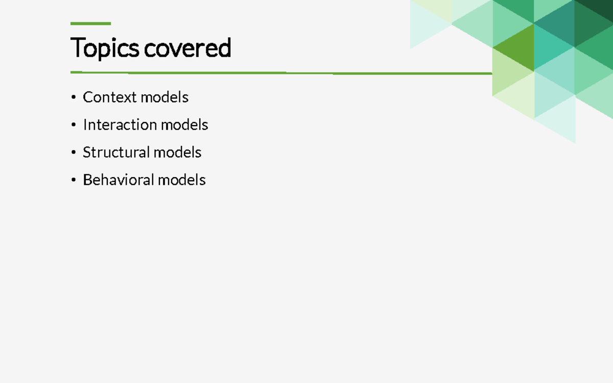 Unit-4 - Complete note of software engineering - Topics covered Context models Interaction ...