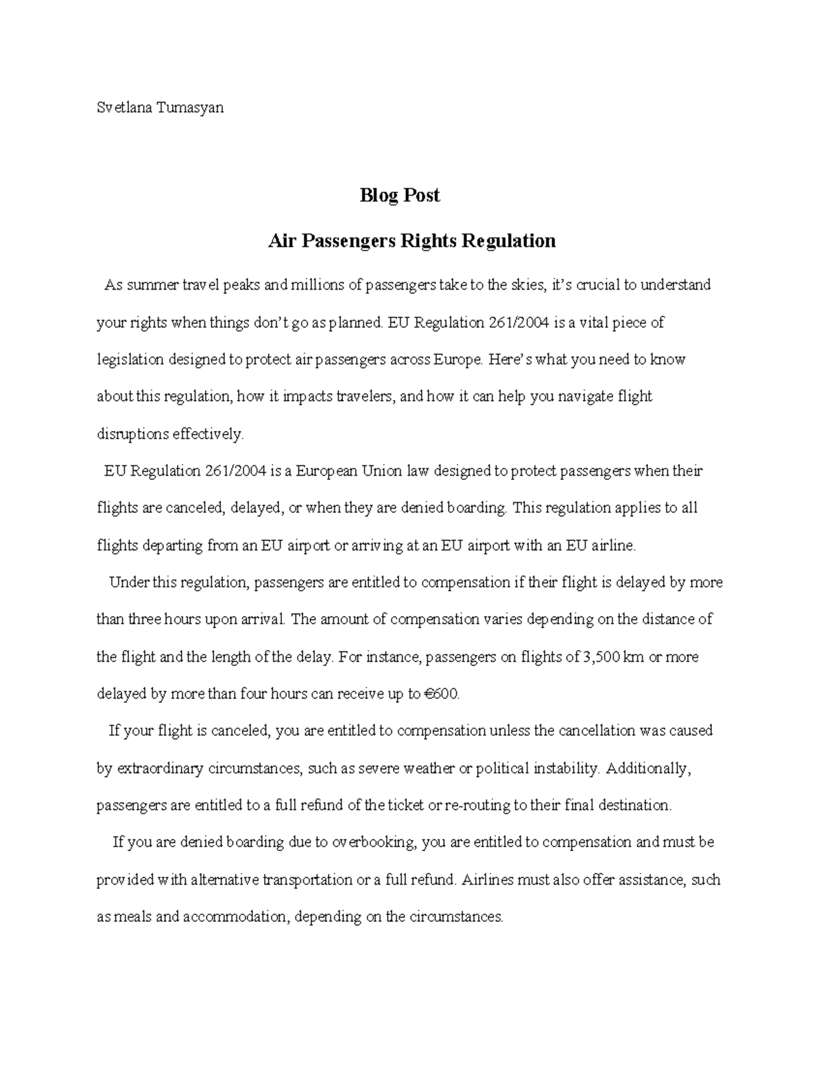 Untitled document (43) - Svetlana Tumasyan Blog Post Air Passengers ...