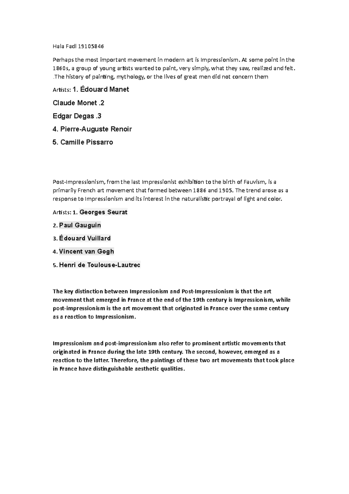 Applied art - advanced art - Hala Fadl 19105846 Perhaps the most ...