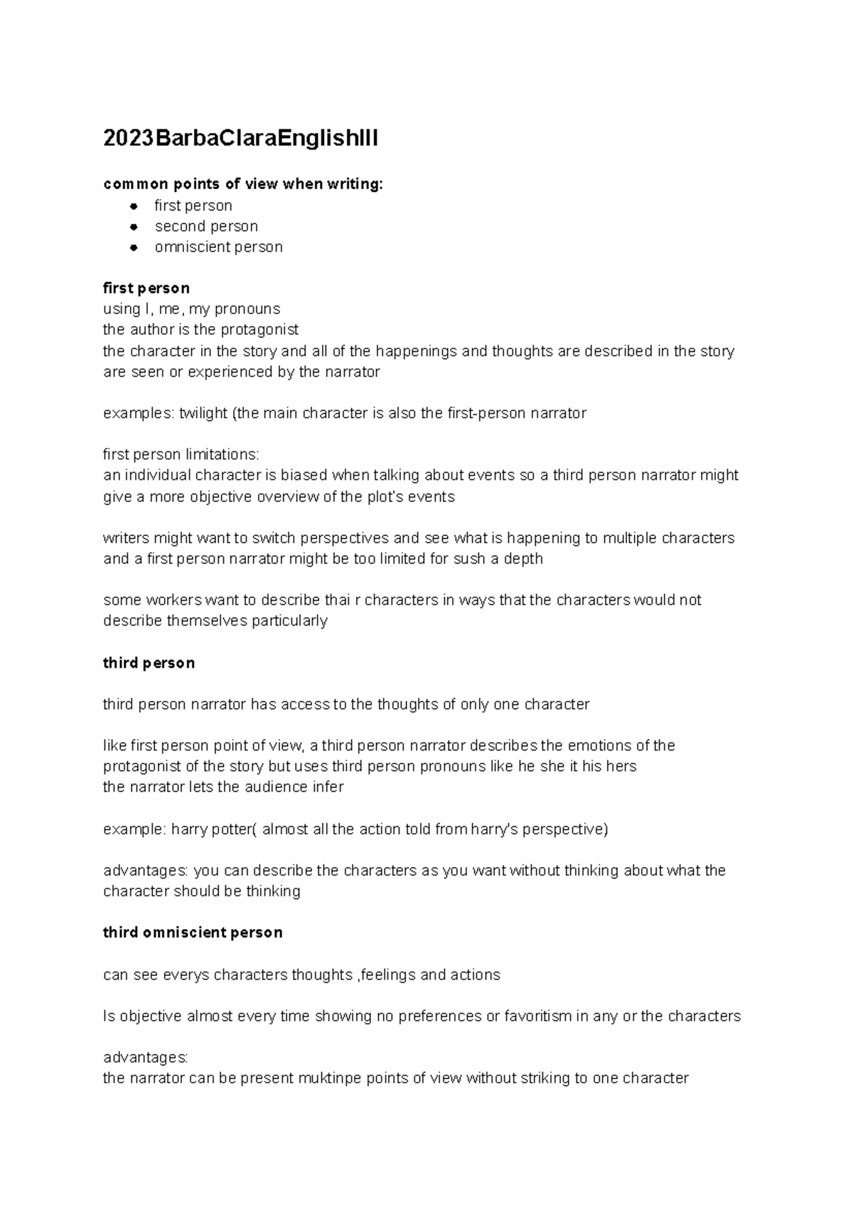 Document sense títol - 2023BarbaClaraEnglishIII common points of view ...