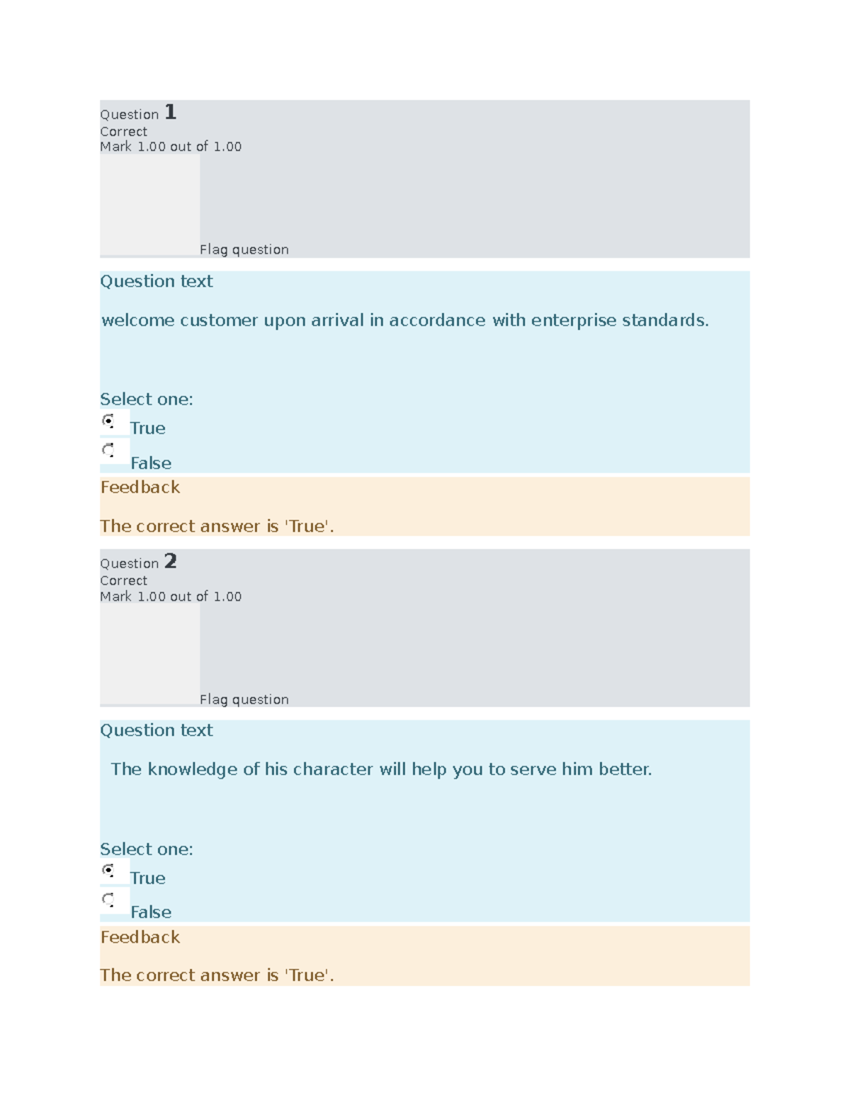 Common Competency-Provide Effective Customer Service quiz - Question ...