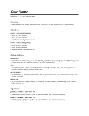 Sample-CV - note - Workplace English For Business Students I - Studocu