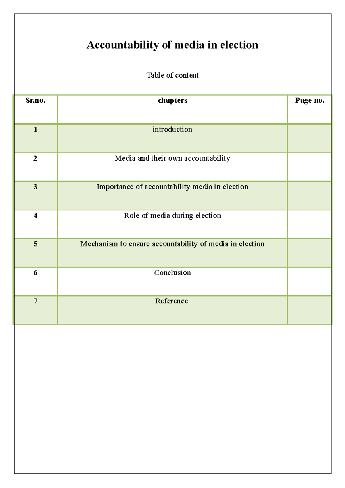 media and its accountability - Accountability of media in election ...