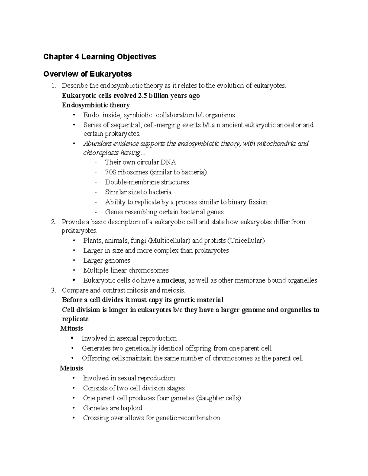Chapter 4 Learning Objectives - Chapter 4 Learning Objectives Overview ...
