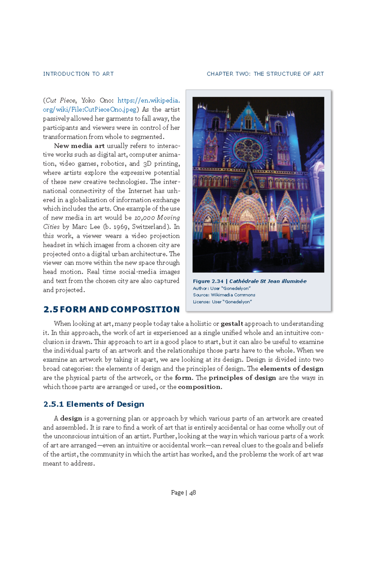 Intro to Art pp 48-67 Elem and Prin of design - CHAPTER TWO: THE ...
