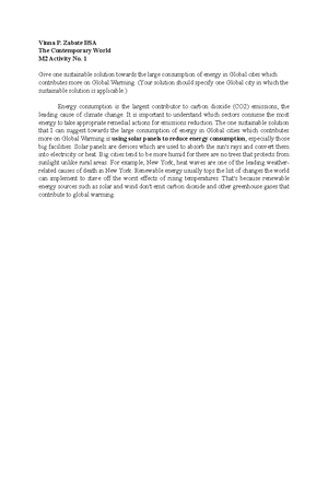 Bama Chapter 21 Act. 1 - Contemporary World - Name of Patient: Jonalyn ...