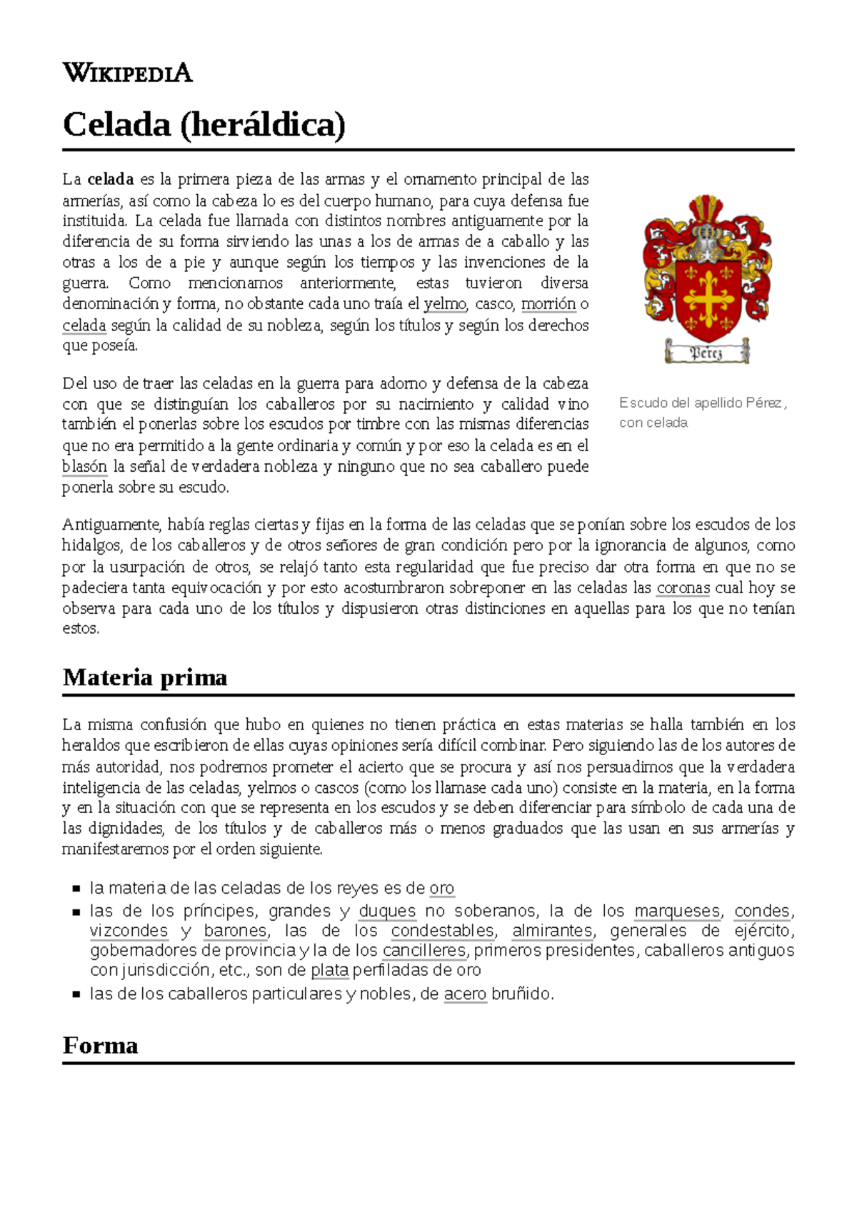 Celada (heráldica) - esta chido saber de heraldica - Escudo del ...