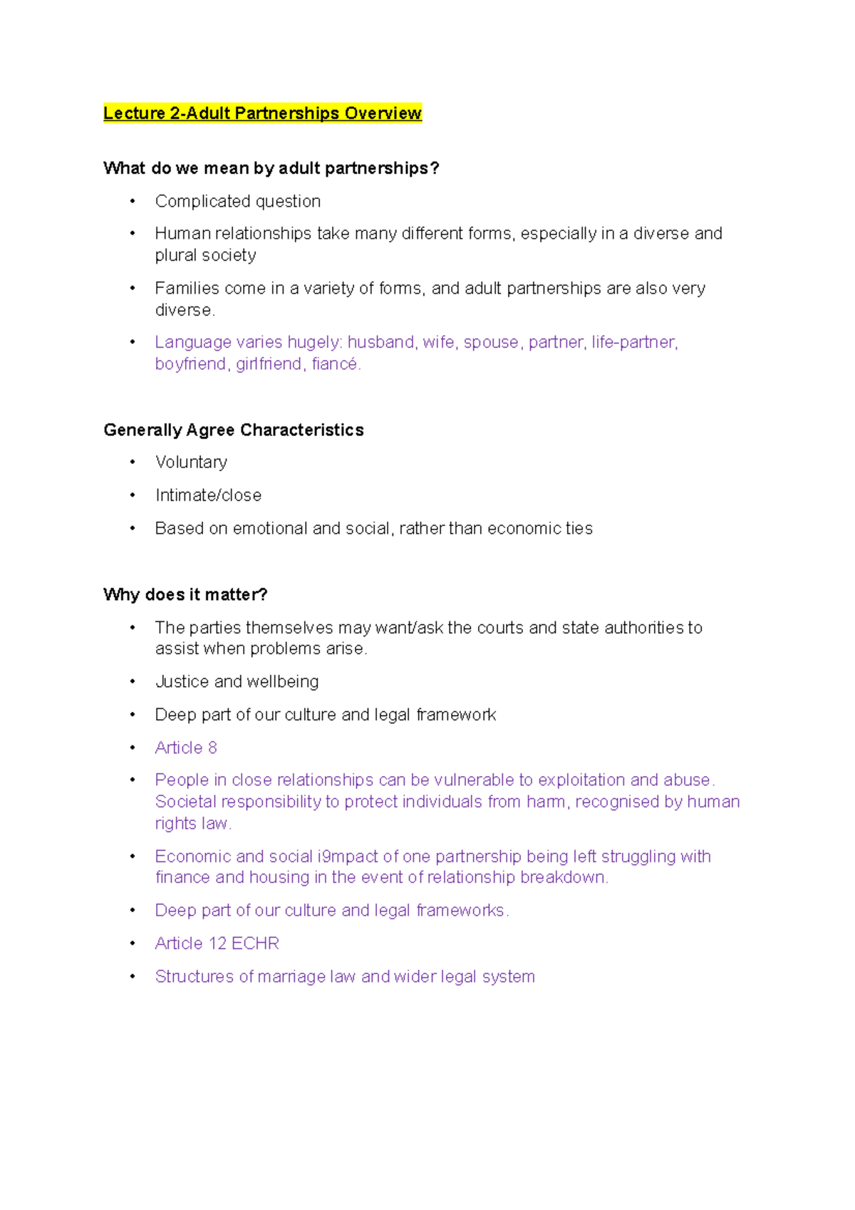 Lecture 2 Handout - Lecture 2-Adult Partnerships Overview What do we mean by adult partnerships ...