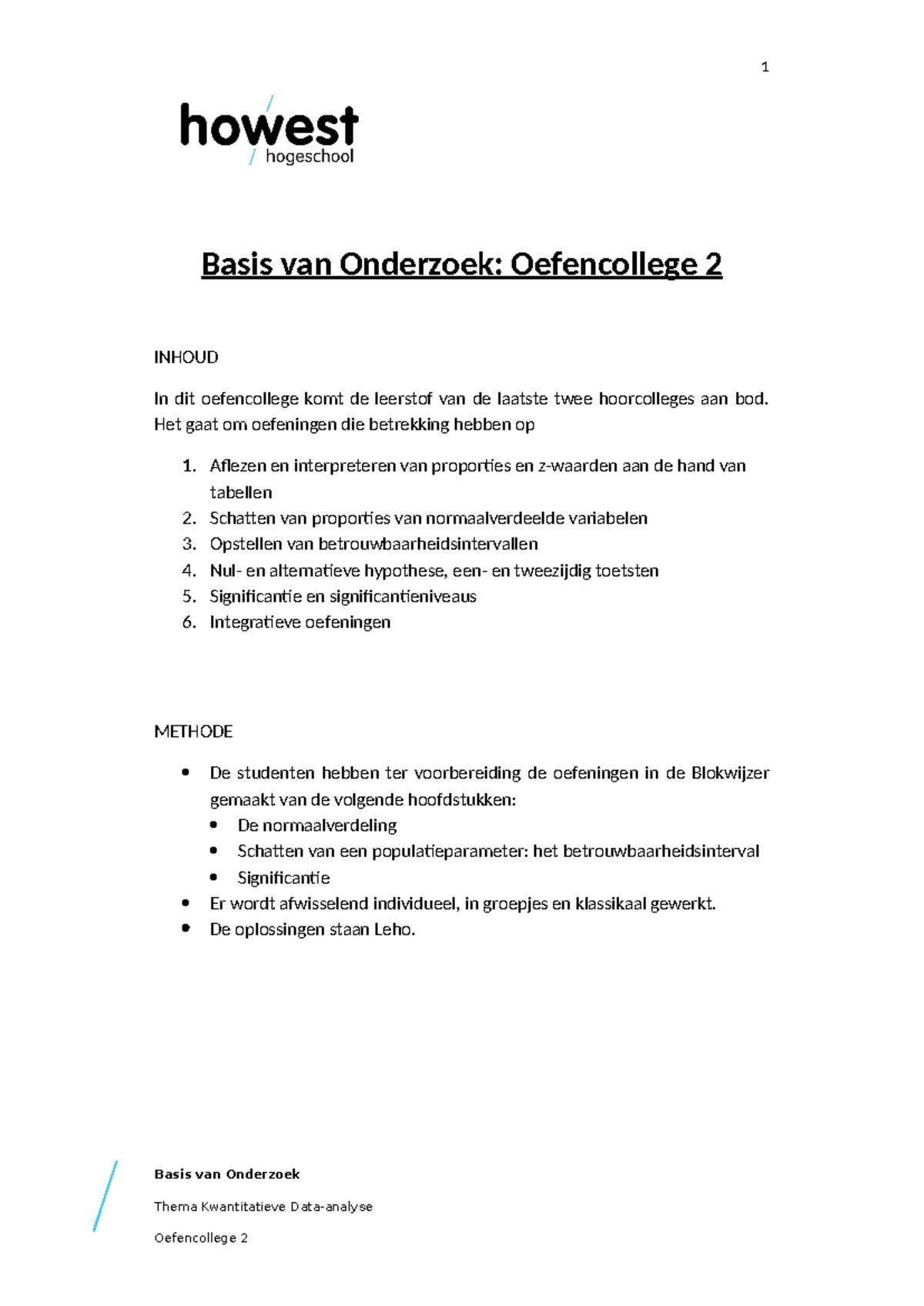 Basis van Onderzoek Kwantitatieve Data-analyse OC2 Oplossingen-3 ...