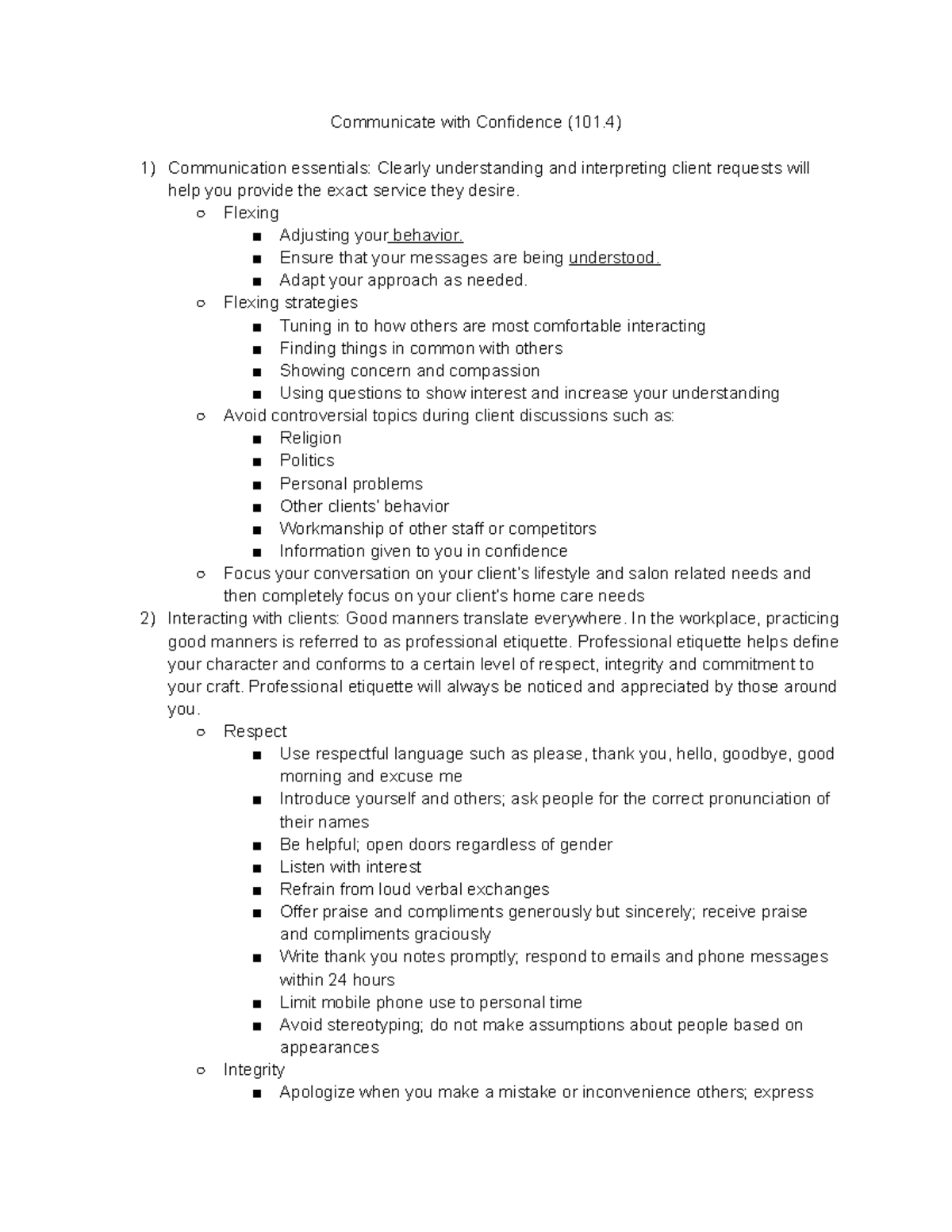 Communicate With Confidence (101.4) - Communicate with Confidence (101 ...