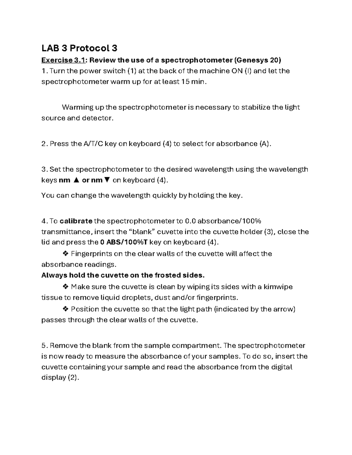 LAB 4 and 5 - lab 4 and 5 rundown - LAB 3 Protocol 3 Exercise 3: Review ...