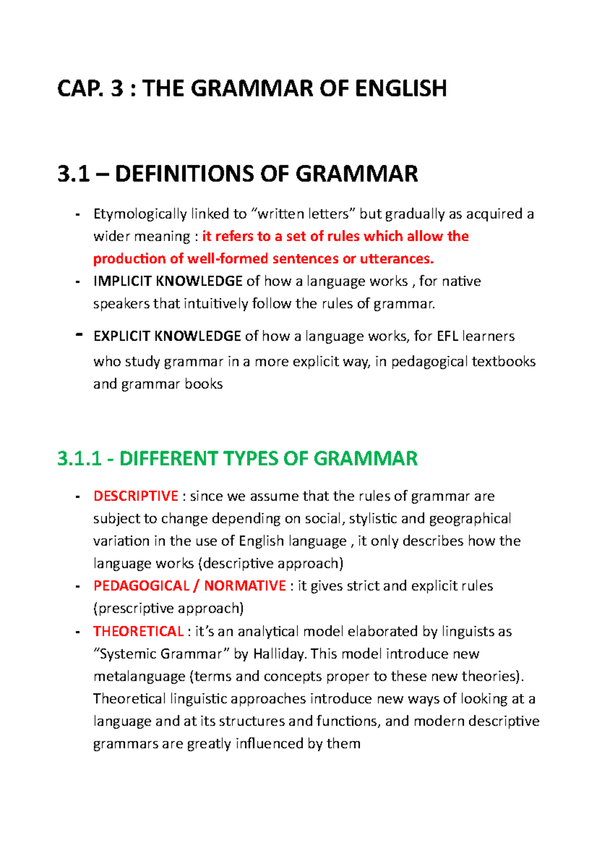 CH. 3 - The Grammar of English - A Handbook of Present-Day English ...