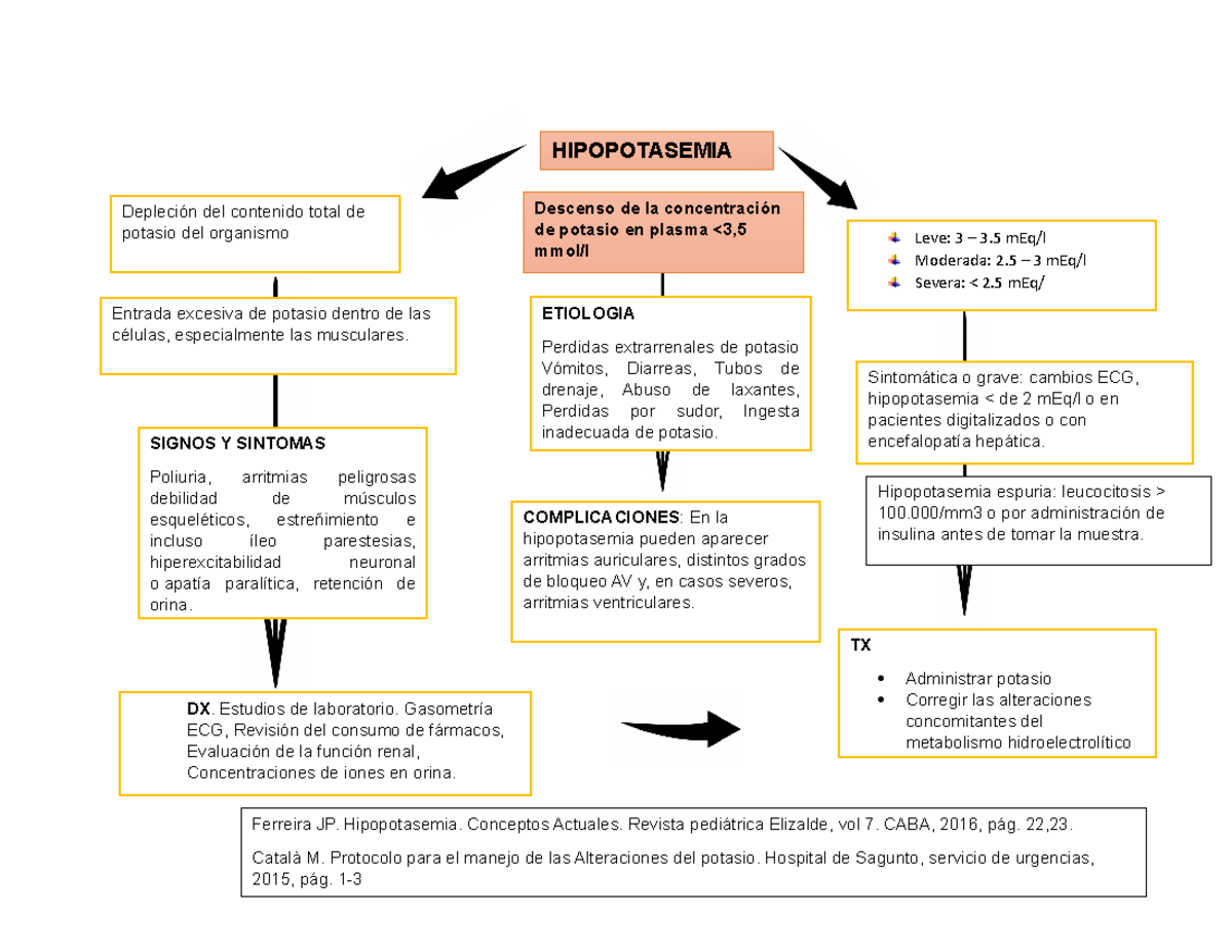 Hipopotasemia - MAPA CONCEPTUAL - Ferreira JP. Hipopotasemia. Conceptos ...