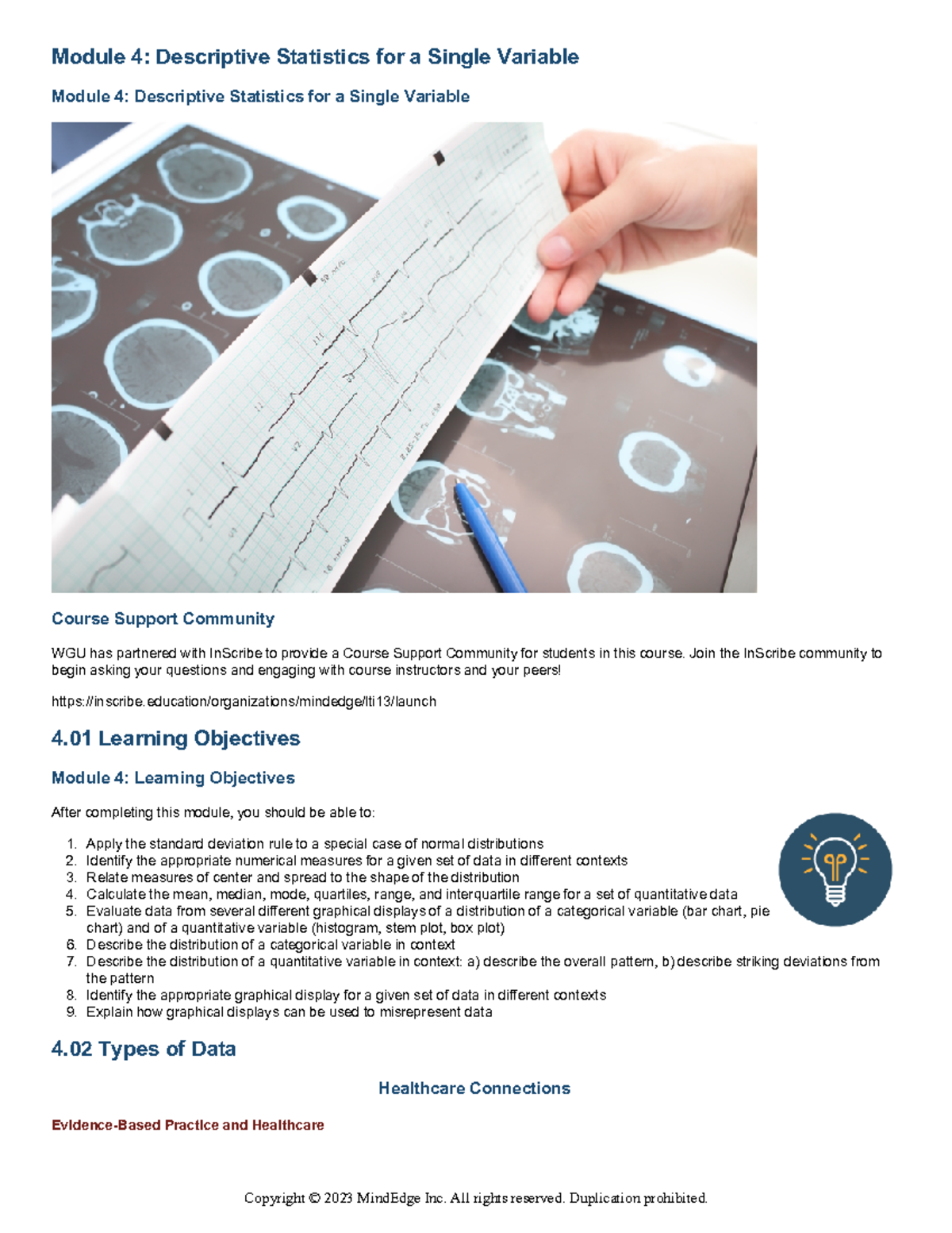 Module 4 - Module 4: Descriptive Statistics for a Single Variable Module 4: Descriptive ...