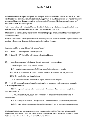 Texte 1 Médée - Analyse linéaire - Texte 1 : Médée, Acte V scène 2 ...